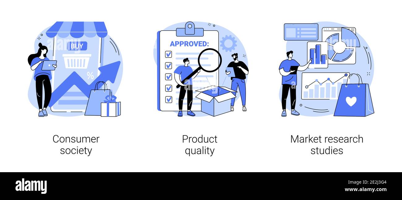 Customer satisfaction abstract concept vector illustrations Stock ...