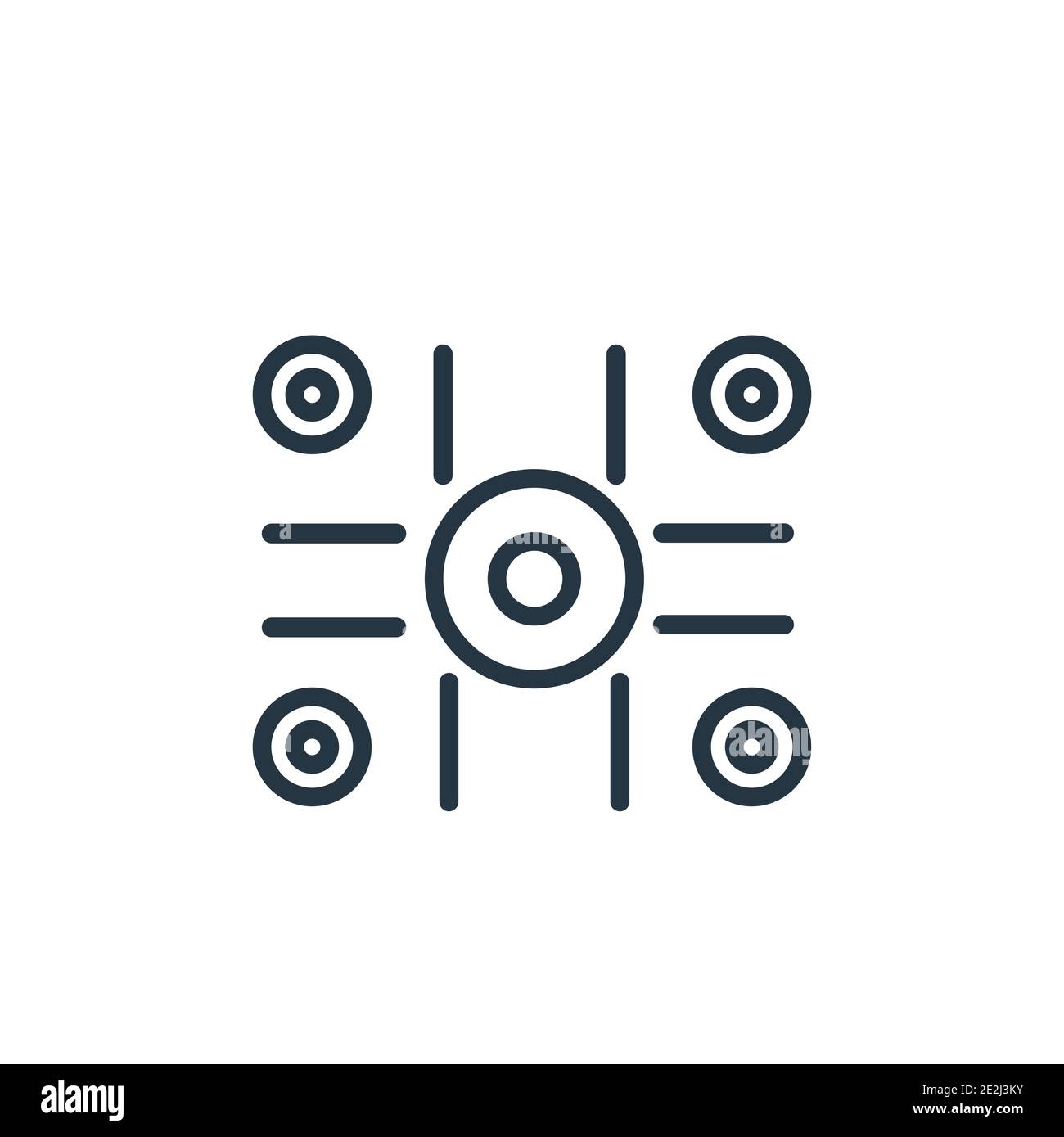 Edges outline vector icon. Thin line black edges icon, flat vector ...