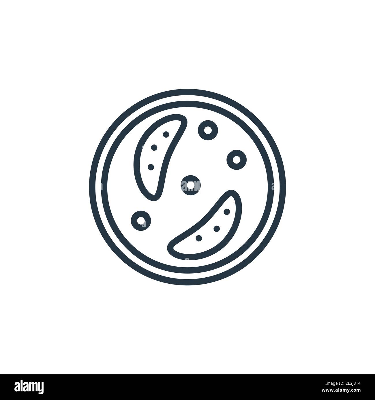 Germs outline vector icon. Thin line black germs icon, flat vector ...