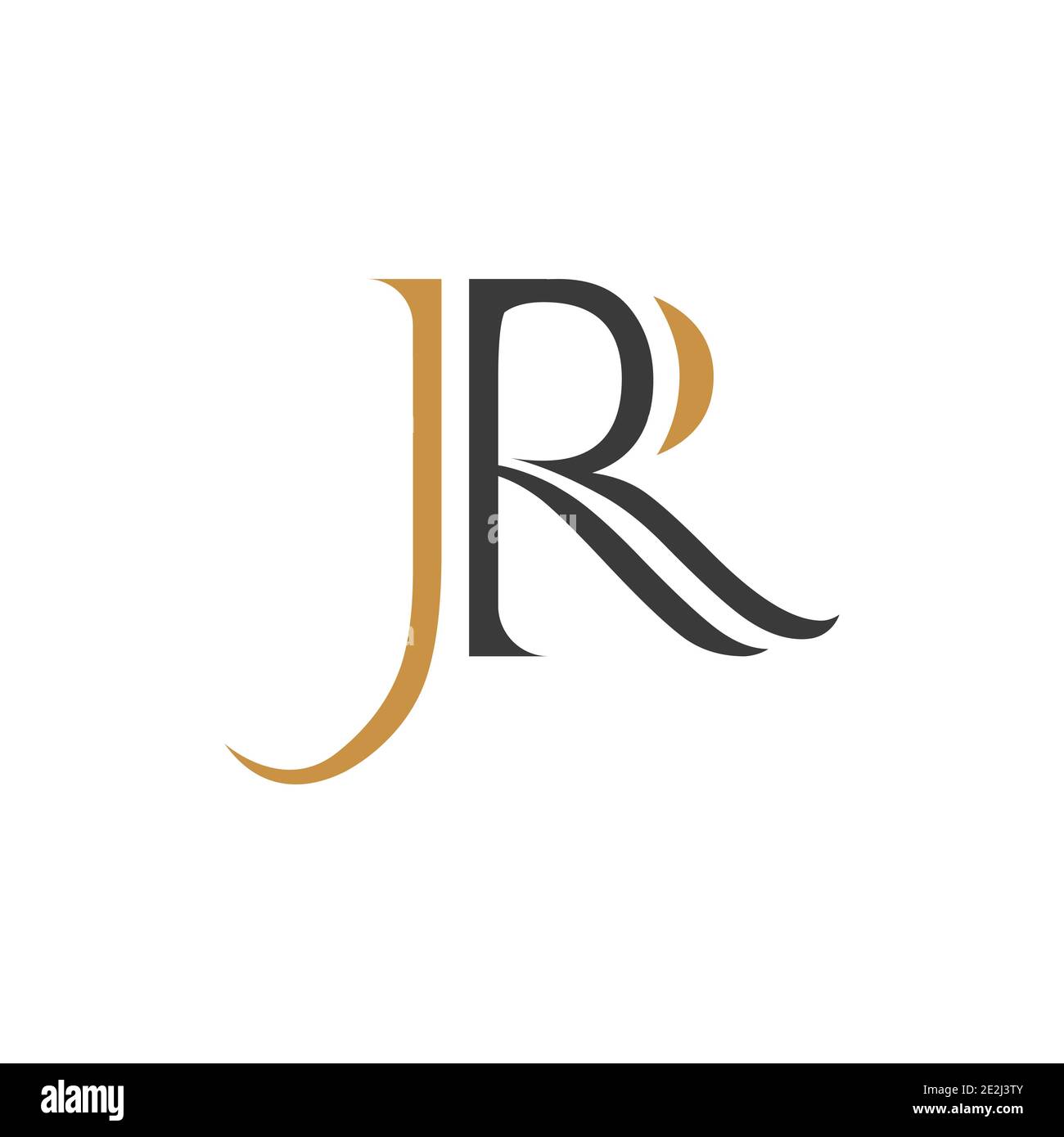Initial jr letter logo vector template design. Creative abstract letter ...