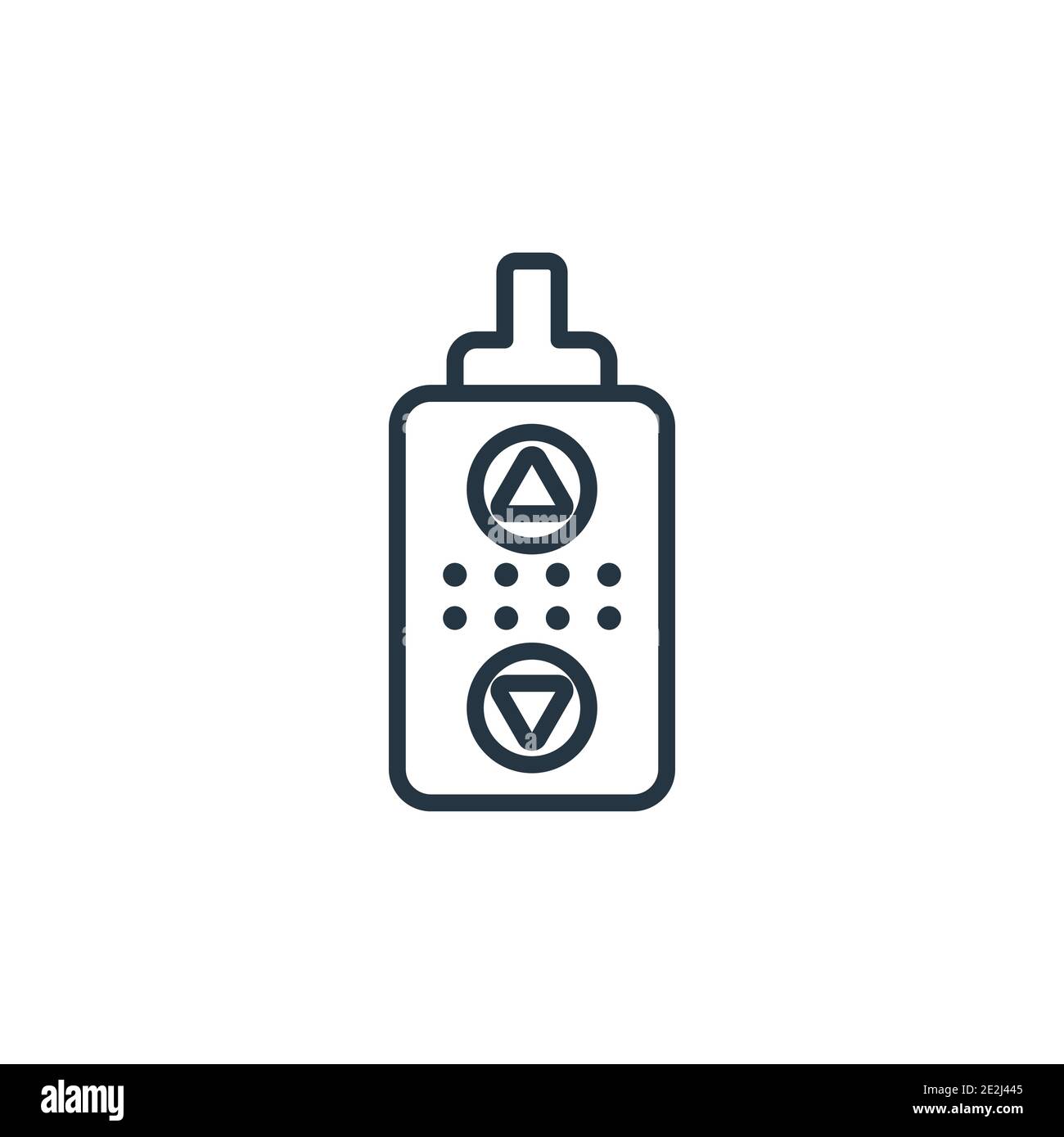 Controller outline vector icon. Thin line black controller icon, flat ...