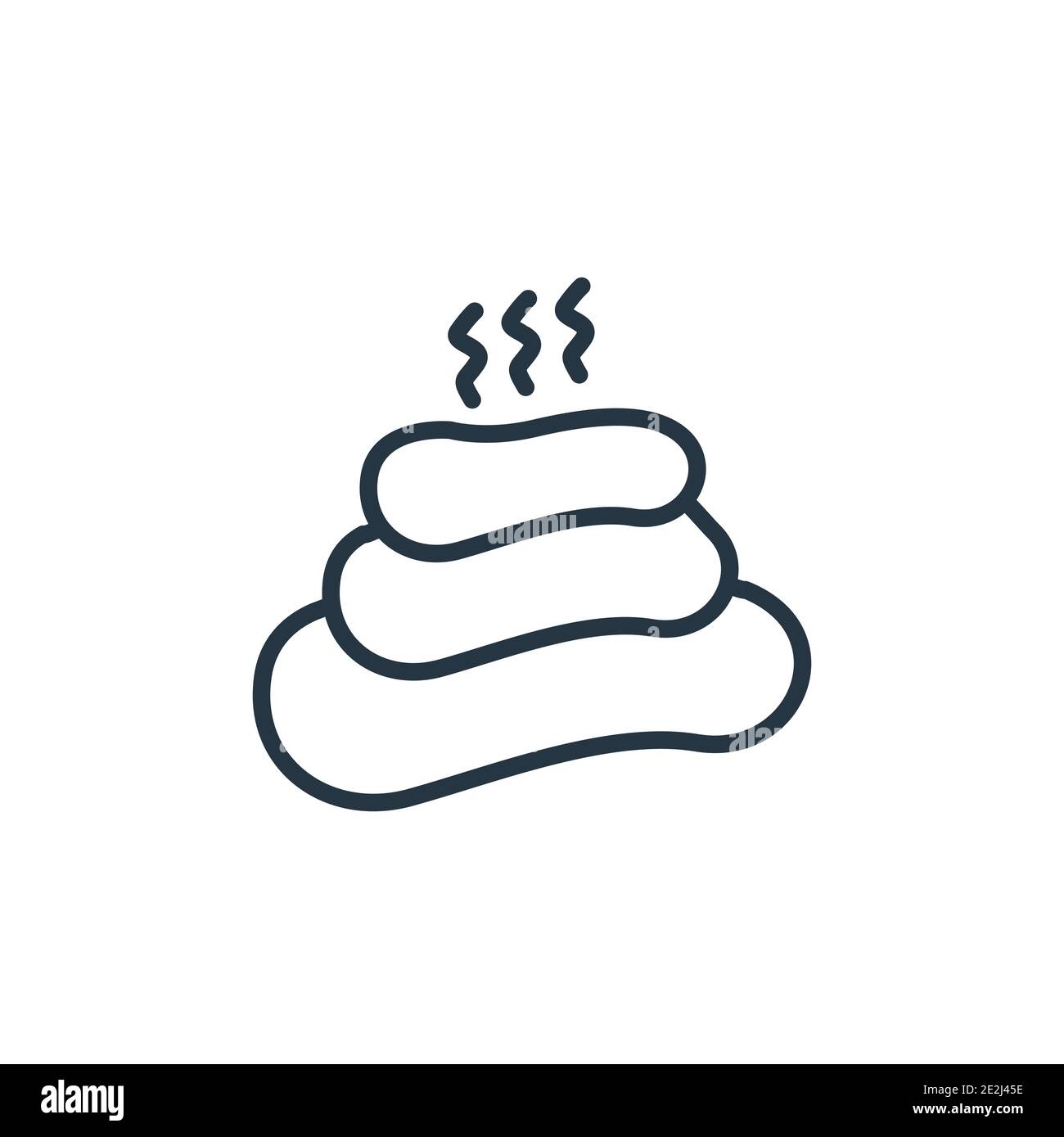 Hot stones outline vector icon. Thin line black hot stones icon, flat ...