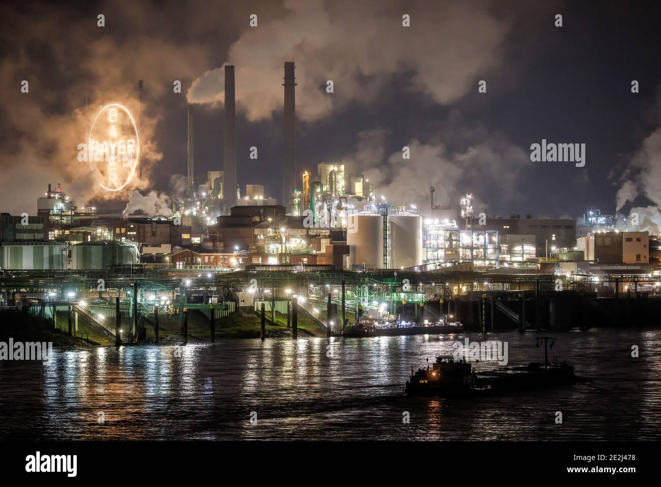 Leverkusen, North Rhine-Westphalia, Germany - Bayer Chempark Leverkusen ...