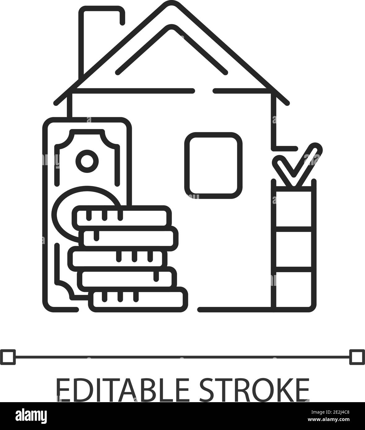 Down payment linear icon Stock Vector Image & Art - Alamy