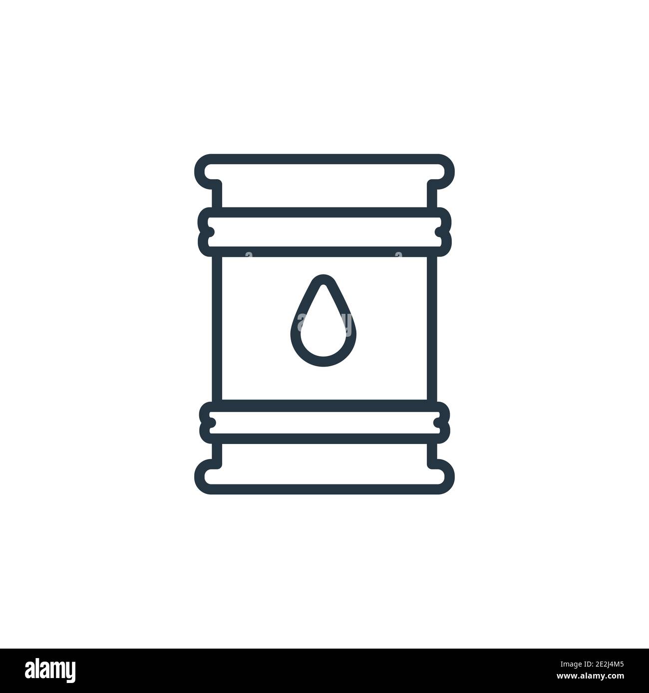 Barrel outline vector icon. Thin line black barrel icon, flat vector ...