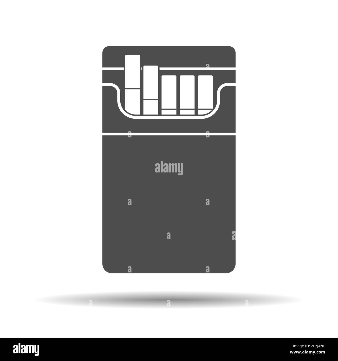 pack of filter cigarettes. Vector illustration isolated on white ...