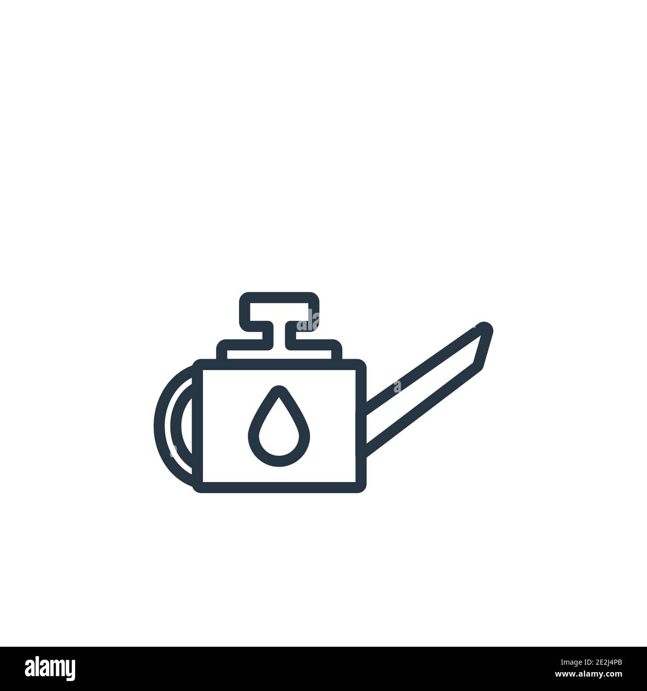 Oiler outline vector icon. Thin line black oiler icon, flat vector simple element illustration ...