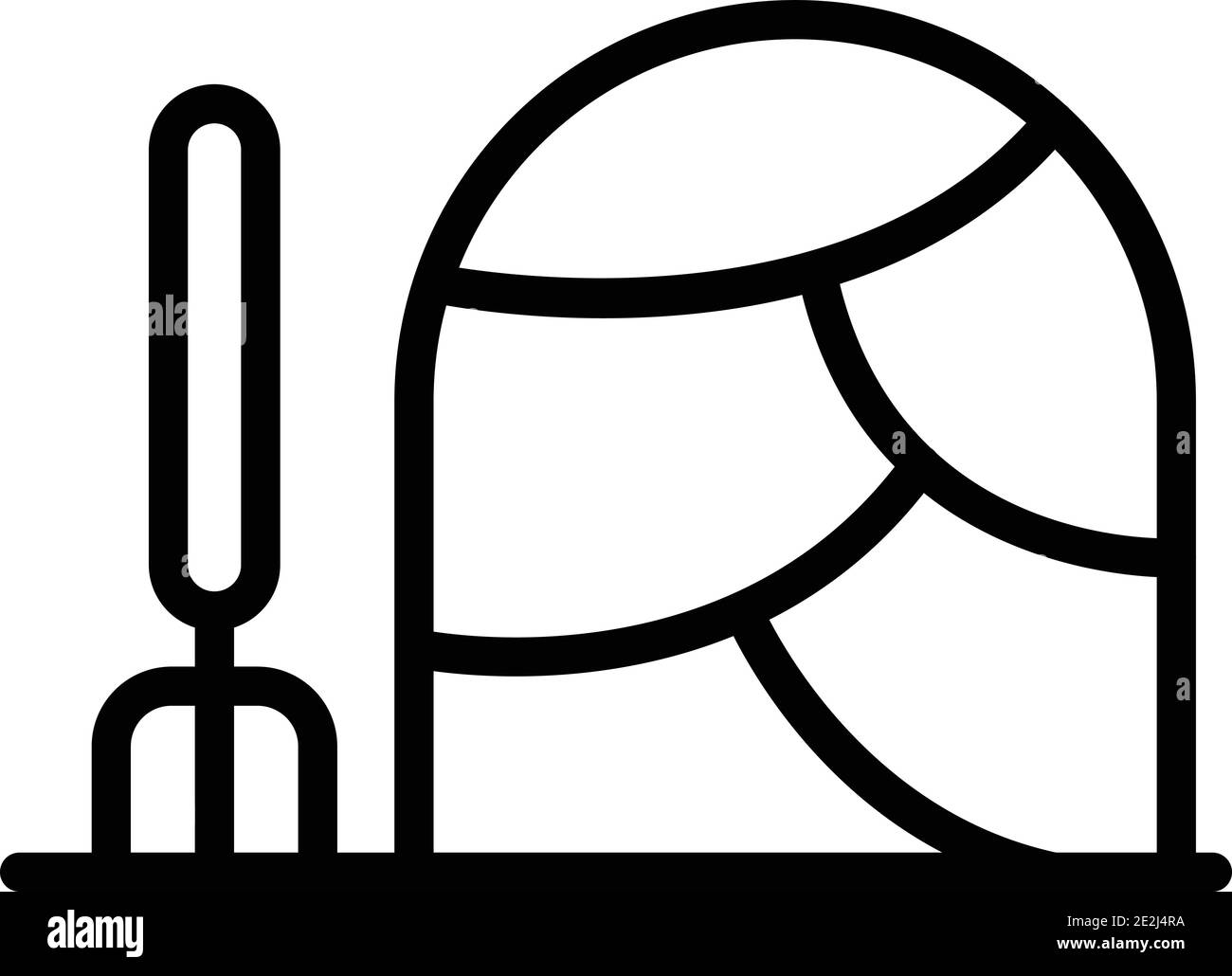 Hay icon. Outline hay vector icon for web design isolated on white ...