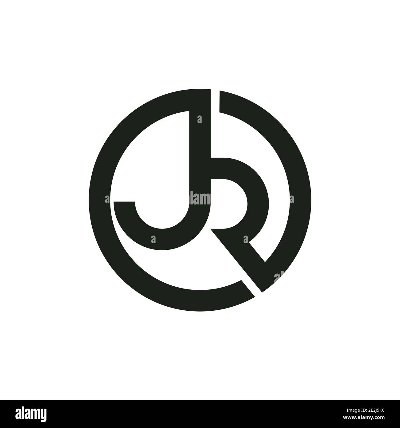 Initial jr letter logo vector template design. Creative abstract letter ...
