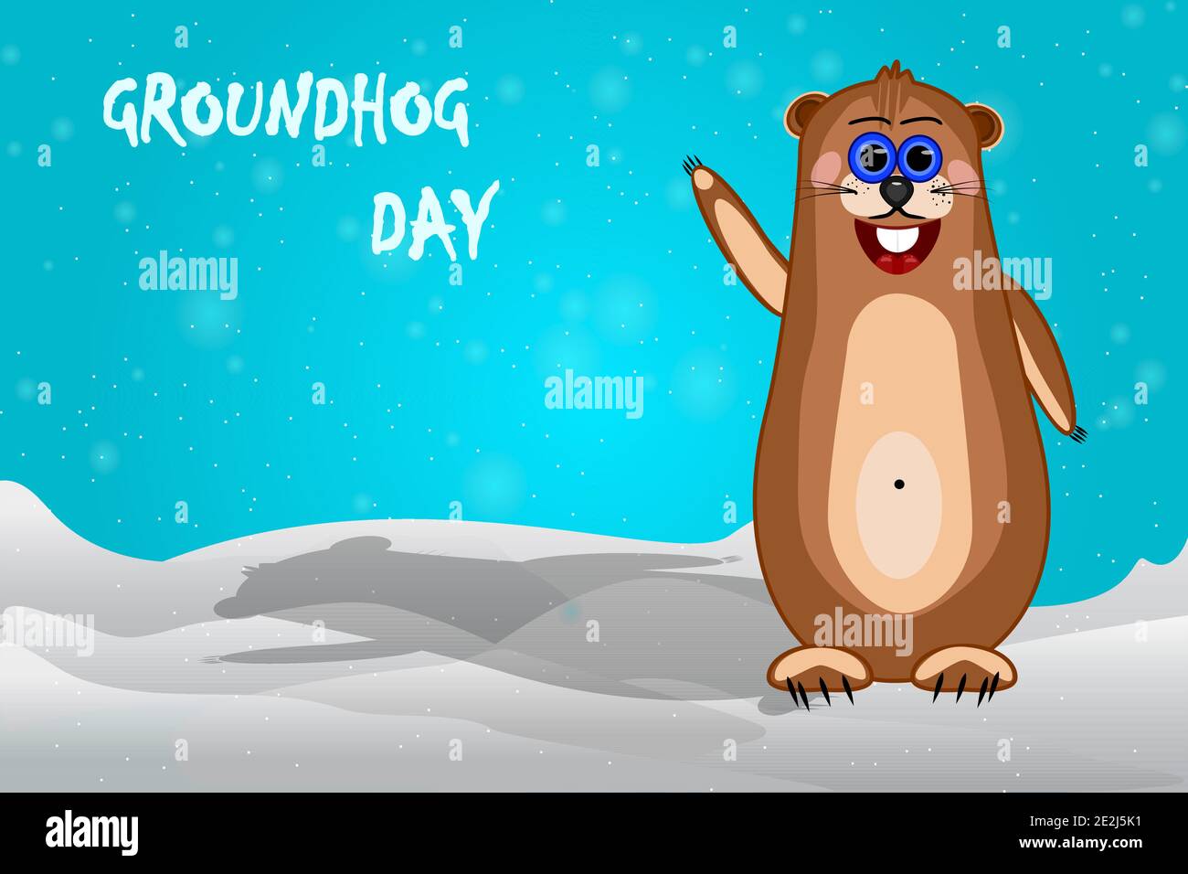 Happy Groundhog Day Banner