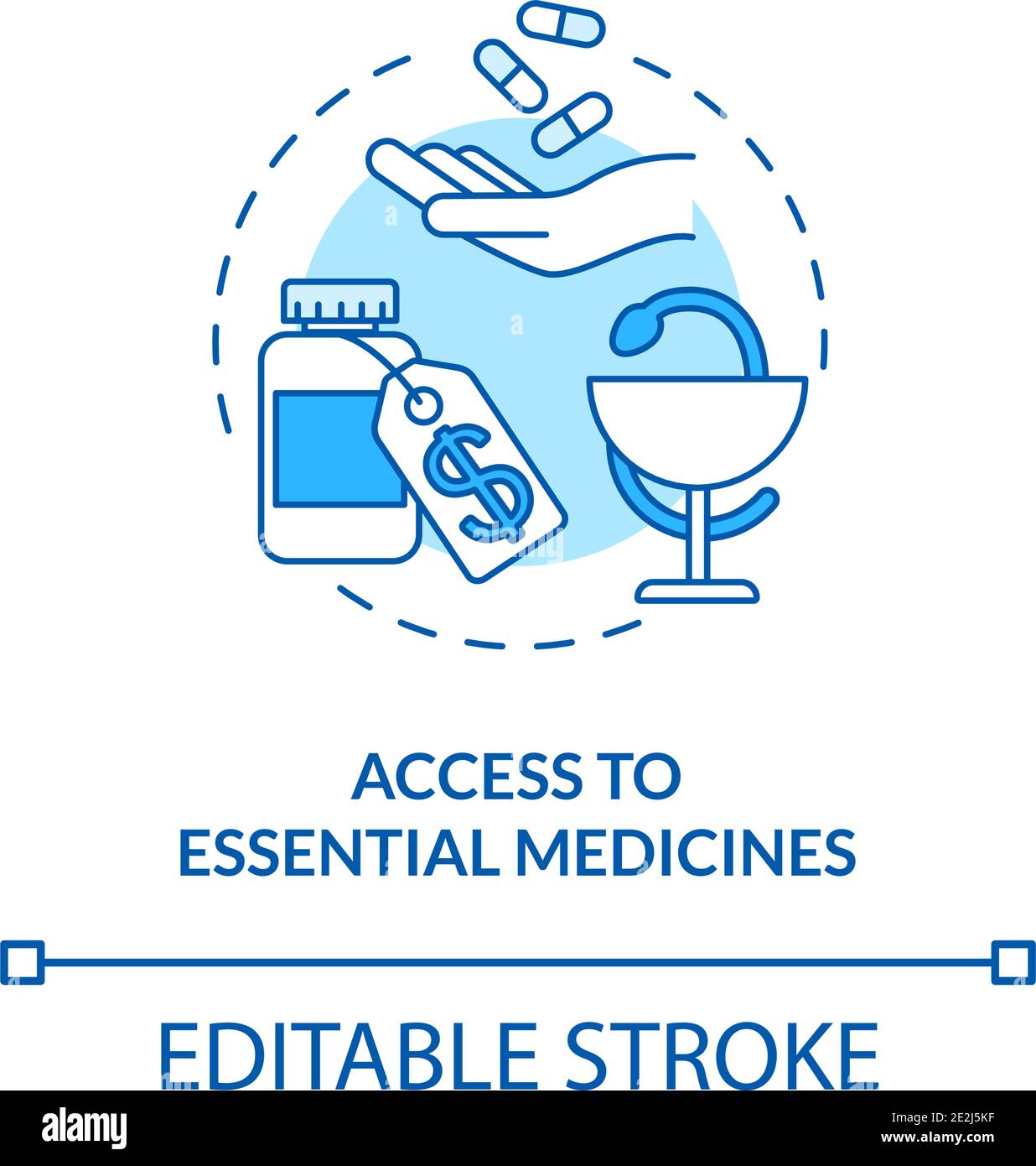 Access to essential medicines concept icon Stock Vector Image & Art - Alamy