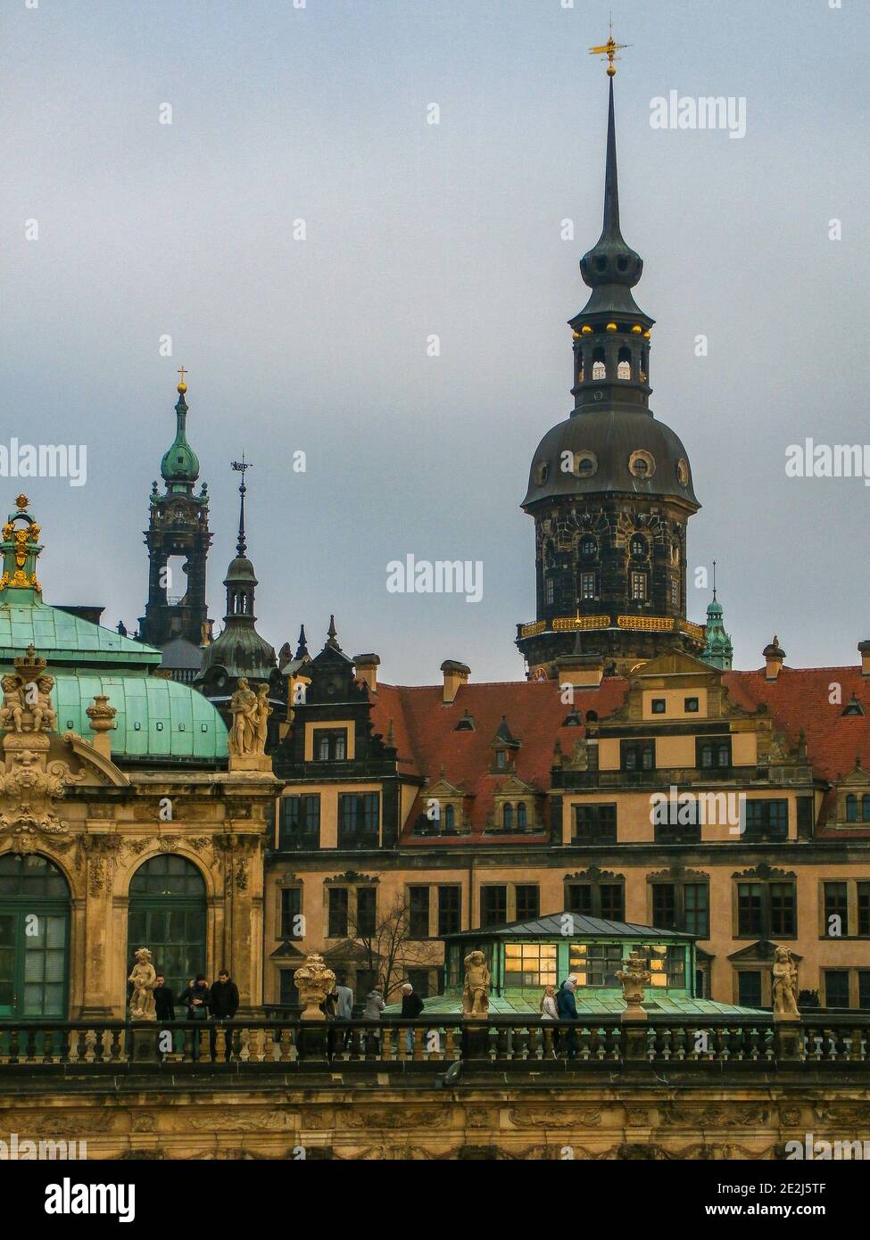 Majestic view on Saxony Dresden Castle in Dresden, State of Saxony in ...