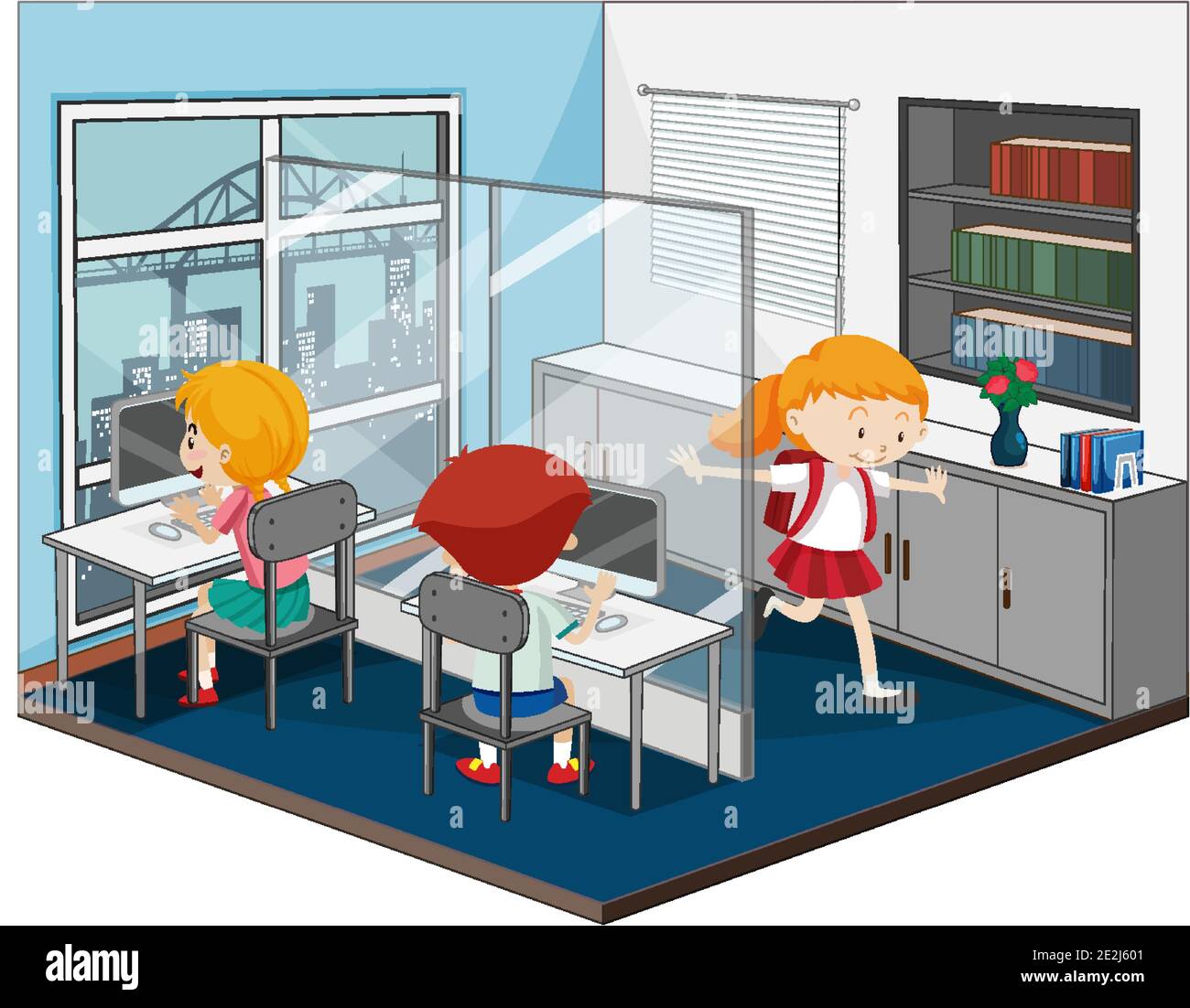 Computer Room Cartoon