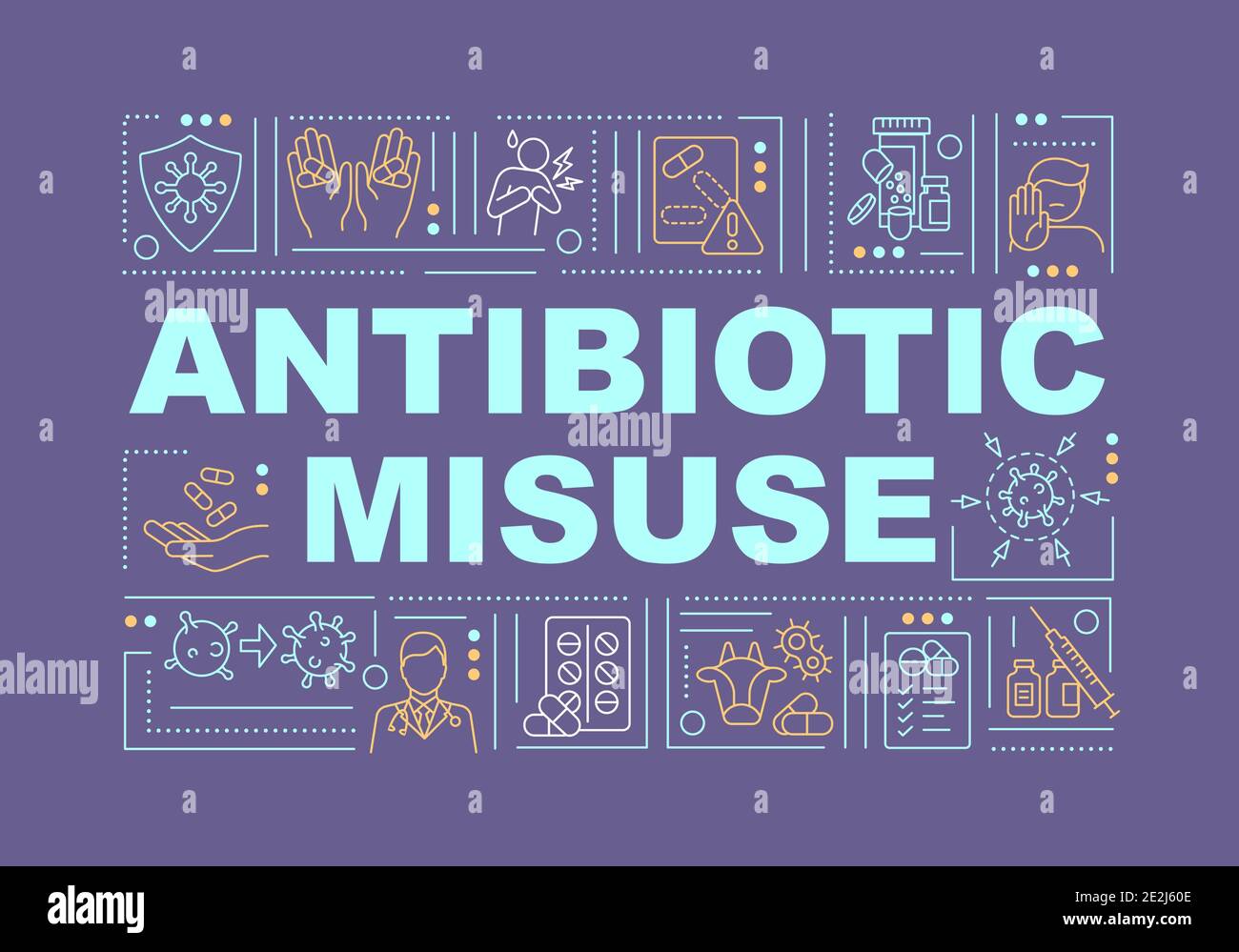 Antibiotic abuse and misuse Stock Vector Images - Alamy