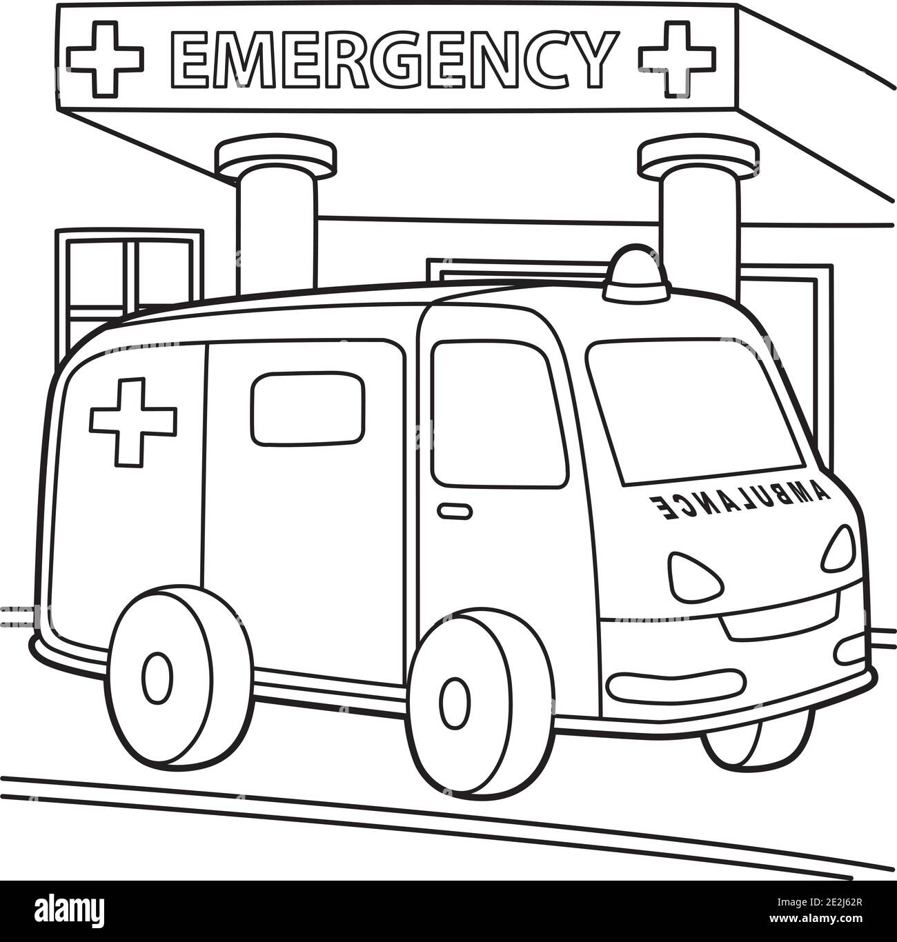 Paramedic Coloring Page