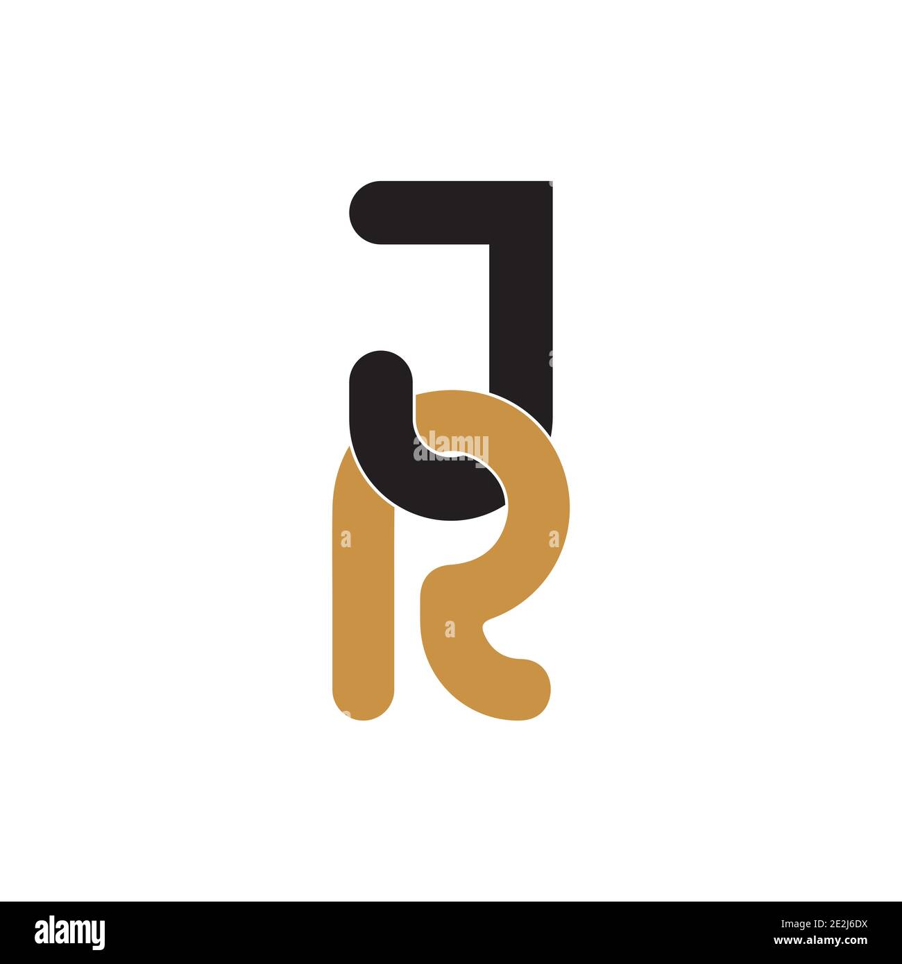 Initial jr letter logo vector template design. Creative abstract letter ...