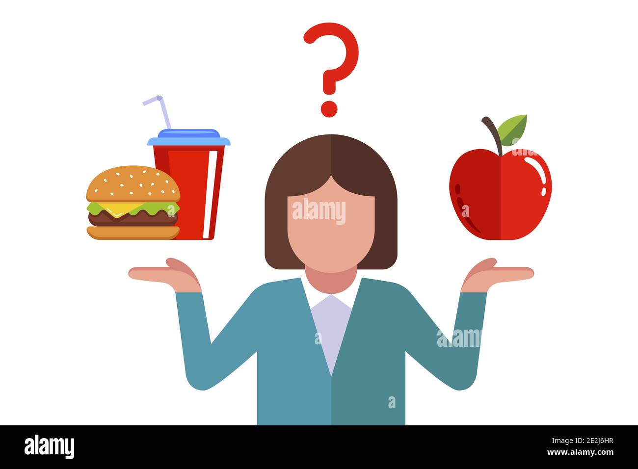 Cartoon character question mark burger hi-res stock photography and ...