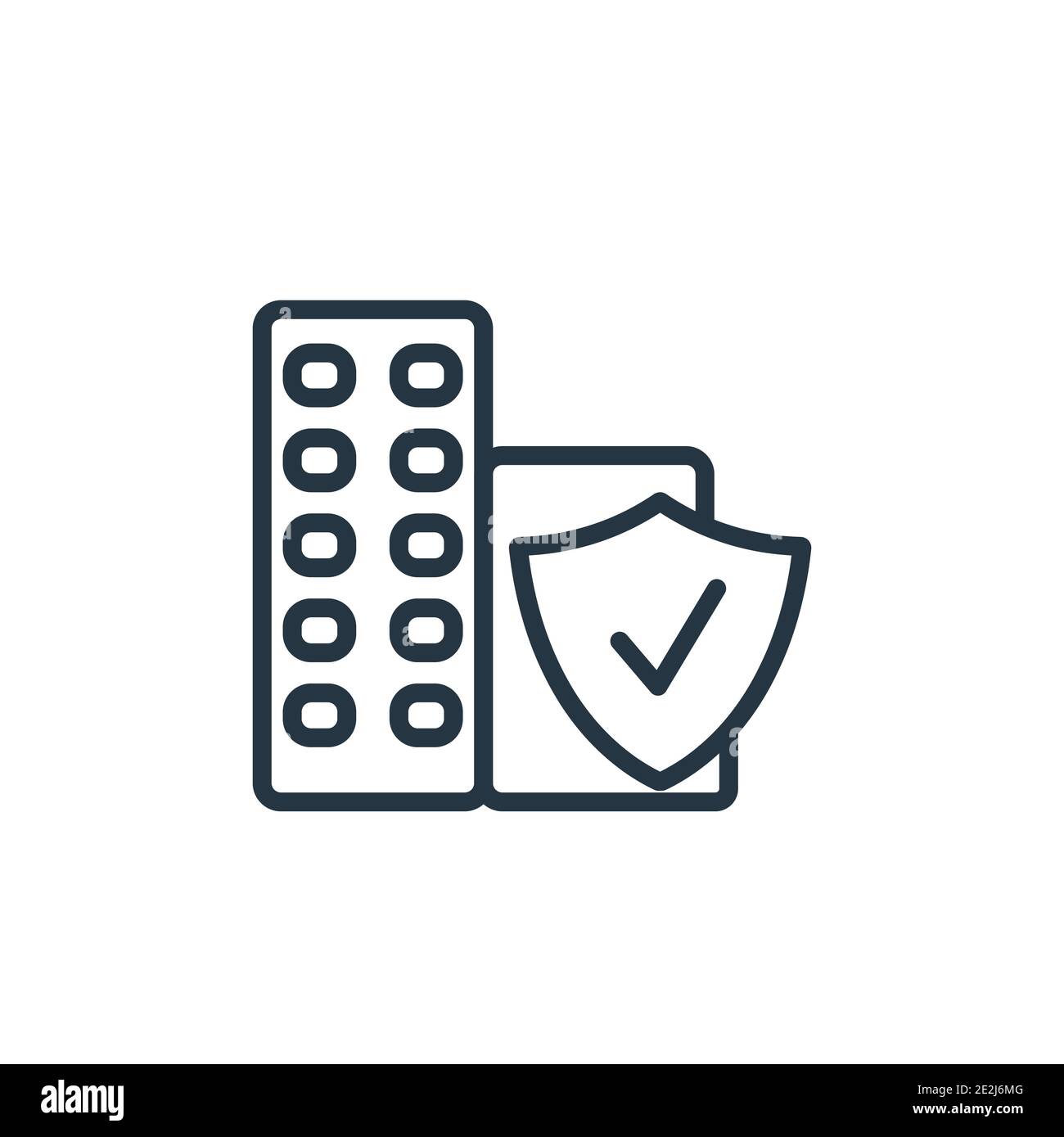 Building insurance outline vector icon. Thin line black building ...