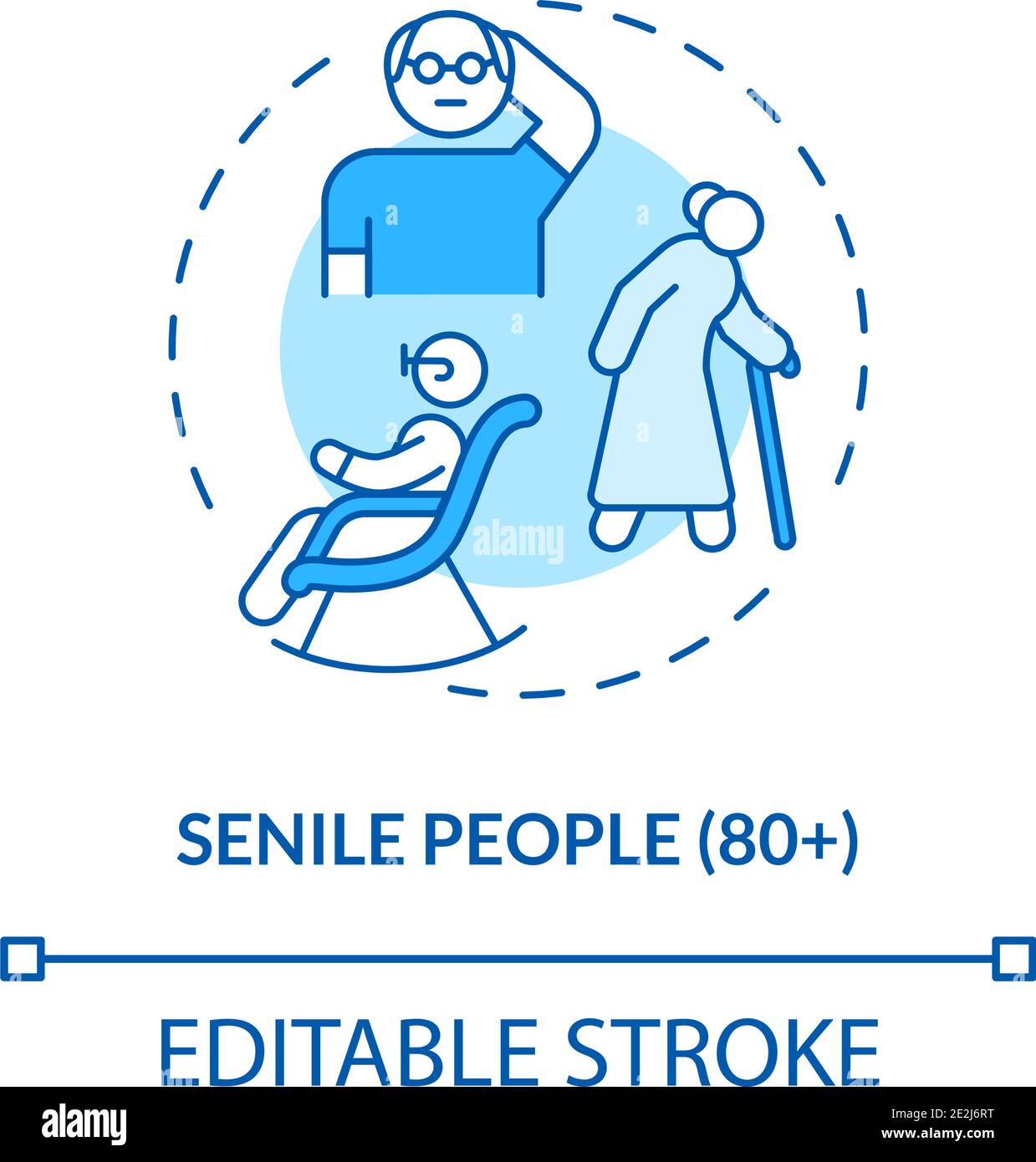 Senile Stock Vector Images - Alamy