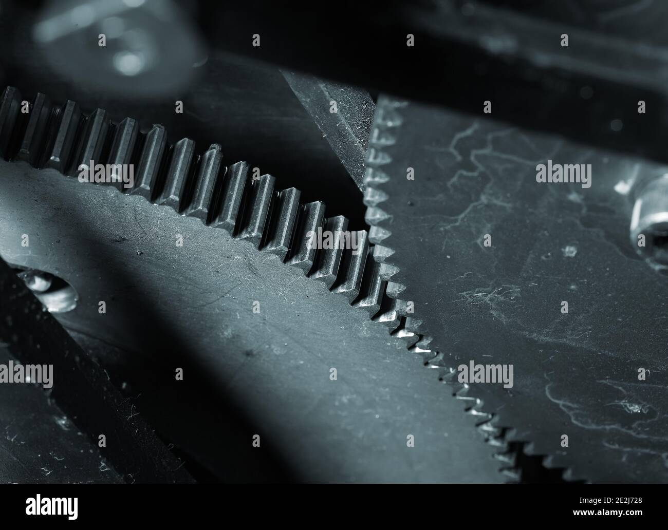 Processing pinions in the industrial machinery Stock Photo - Alamy