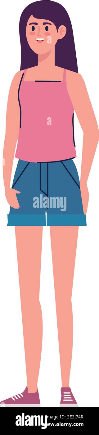 Tween girl fun Stock Vector Images - Alamy