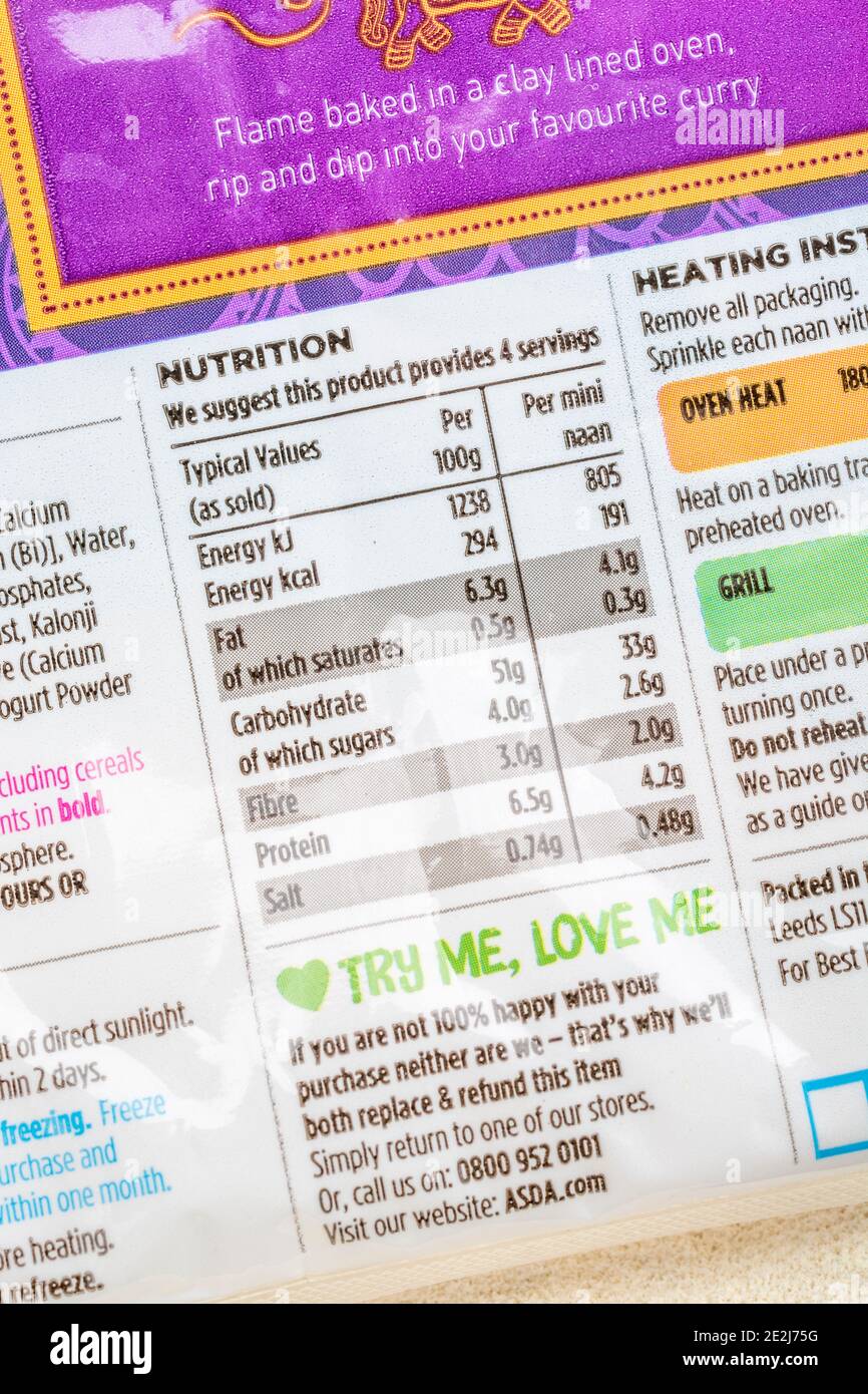 Nutrition facts label hi-res stock photography and images - Alamy