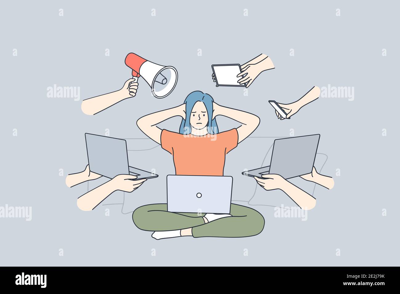 Leader stress Stock Vector Images - Alamy