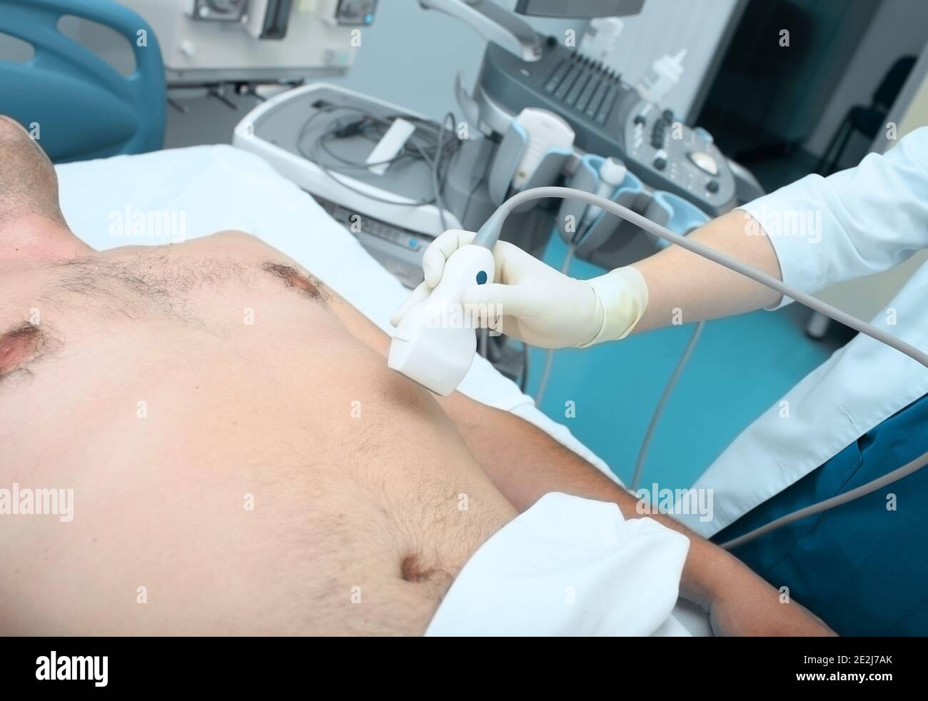 Urgent ultrasonic study in emergency room Stock Photo - Alamy