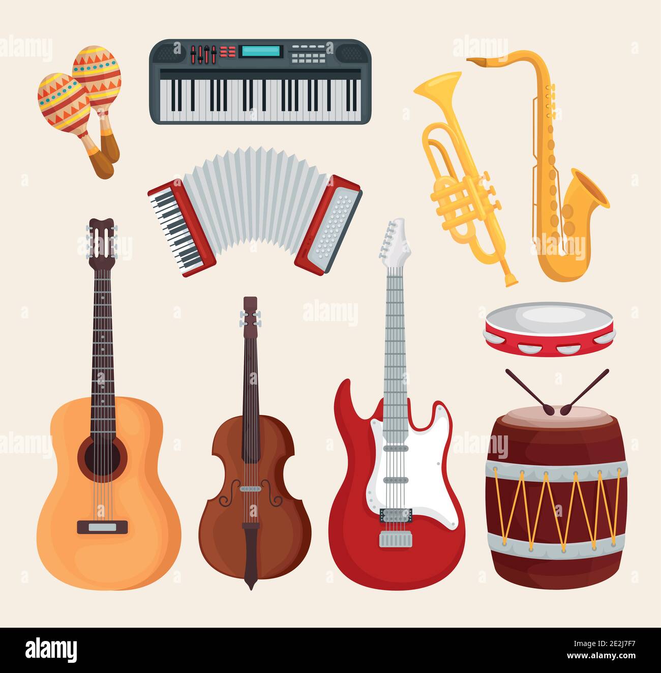 Music instruments symbol set vector design Stock Vector Image & Art - Alamy