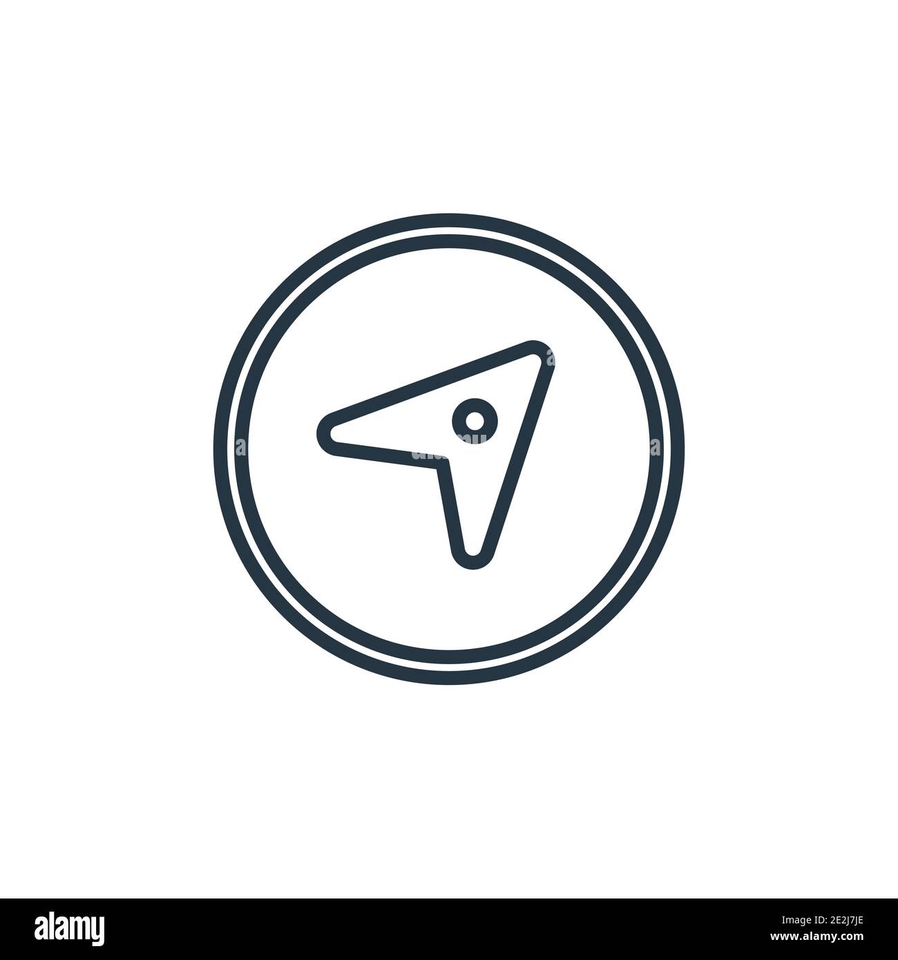 Navigate outline vector icon. Thin line black navigate icon, flat ... Navigate outline vector icon. Thin line black navigate icon, flat ...