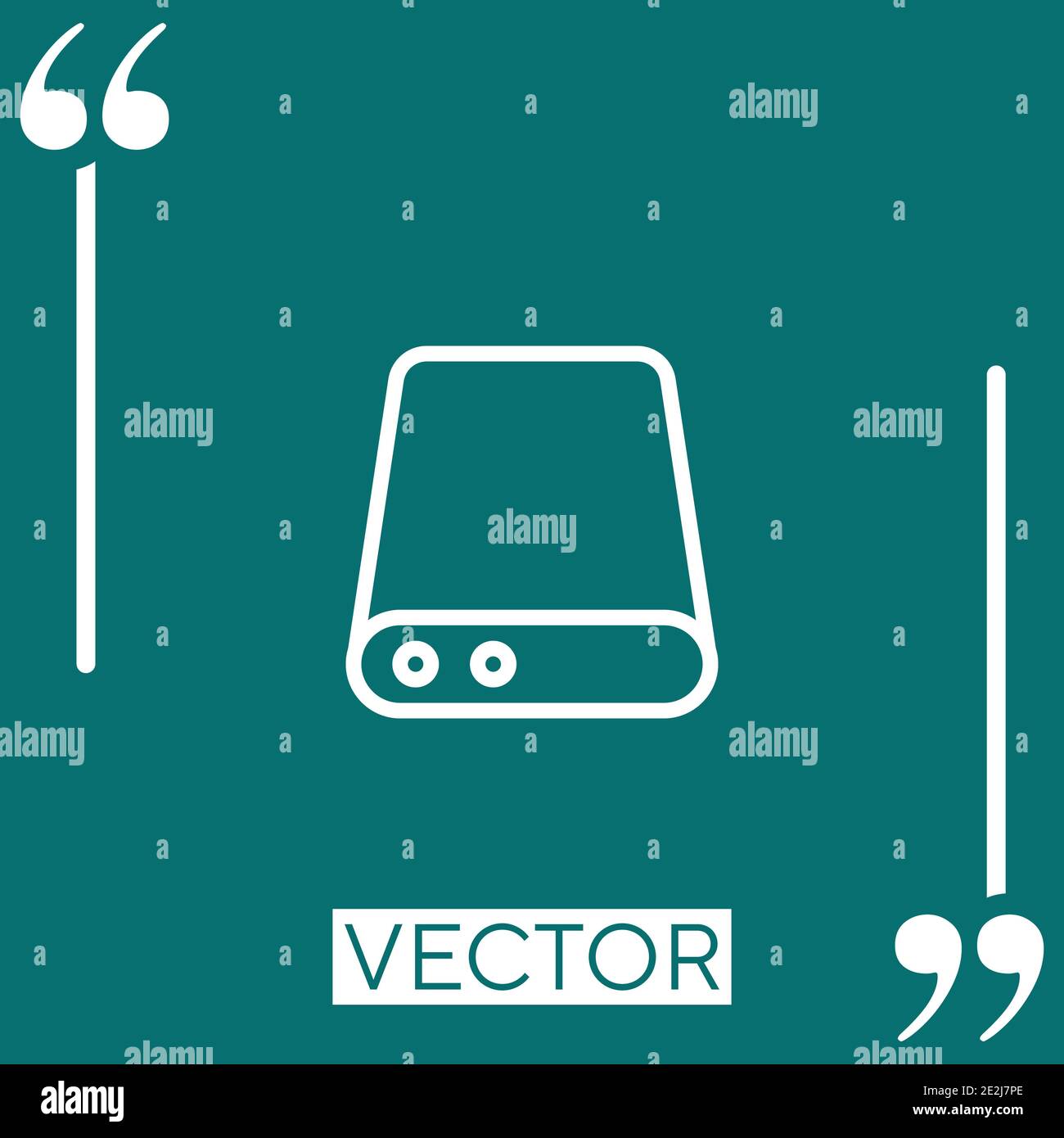 database storage Linear icon. Editable stroke line Stock Vector Image ...