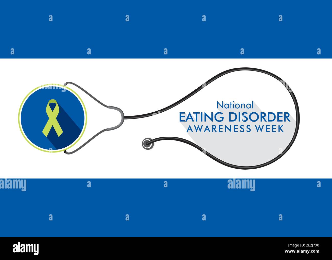 vector illustration of national eating disorder awareness week concept ...