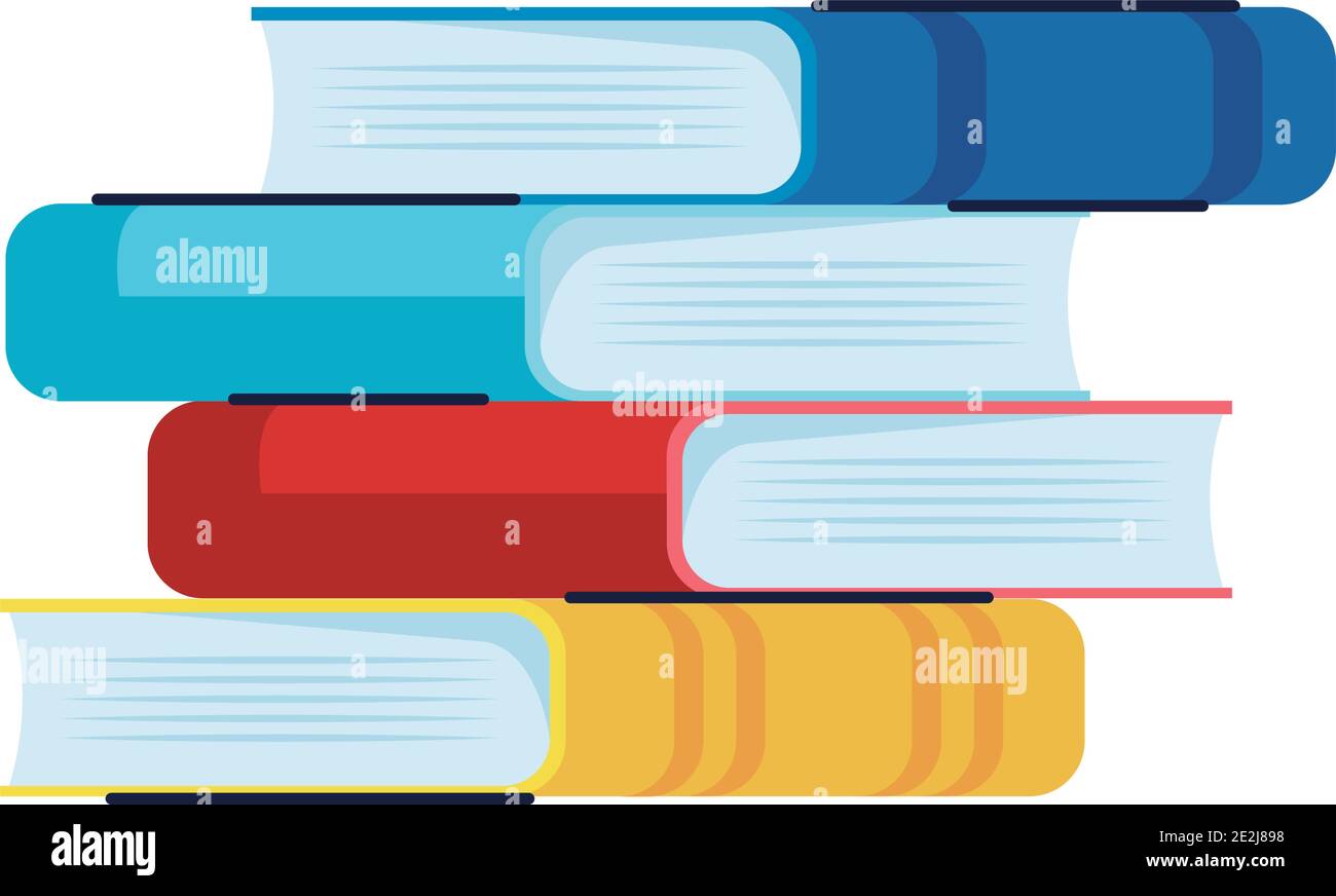 pile text books library set icons Stock Vector Image & Art - Alamy