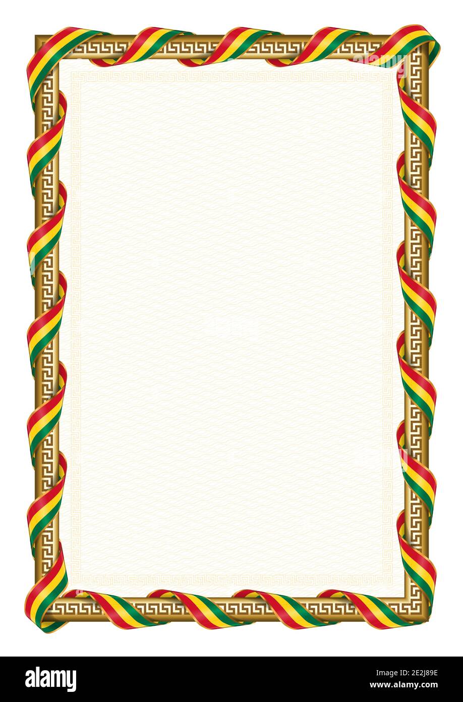 Vertical frame and border with Ghana flag, template elements for your ...