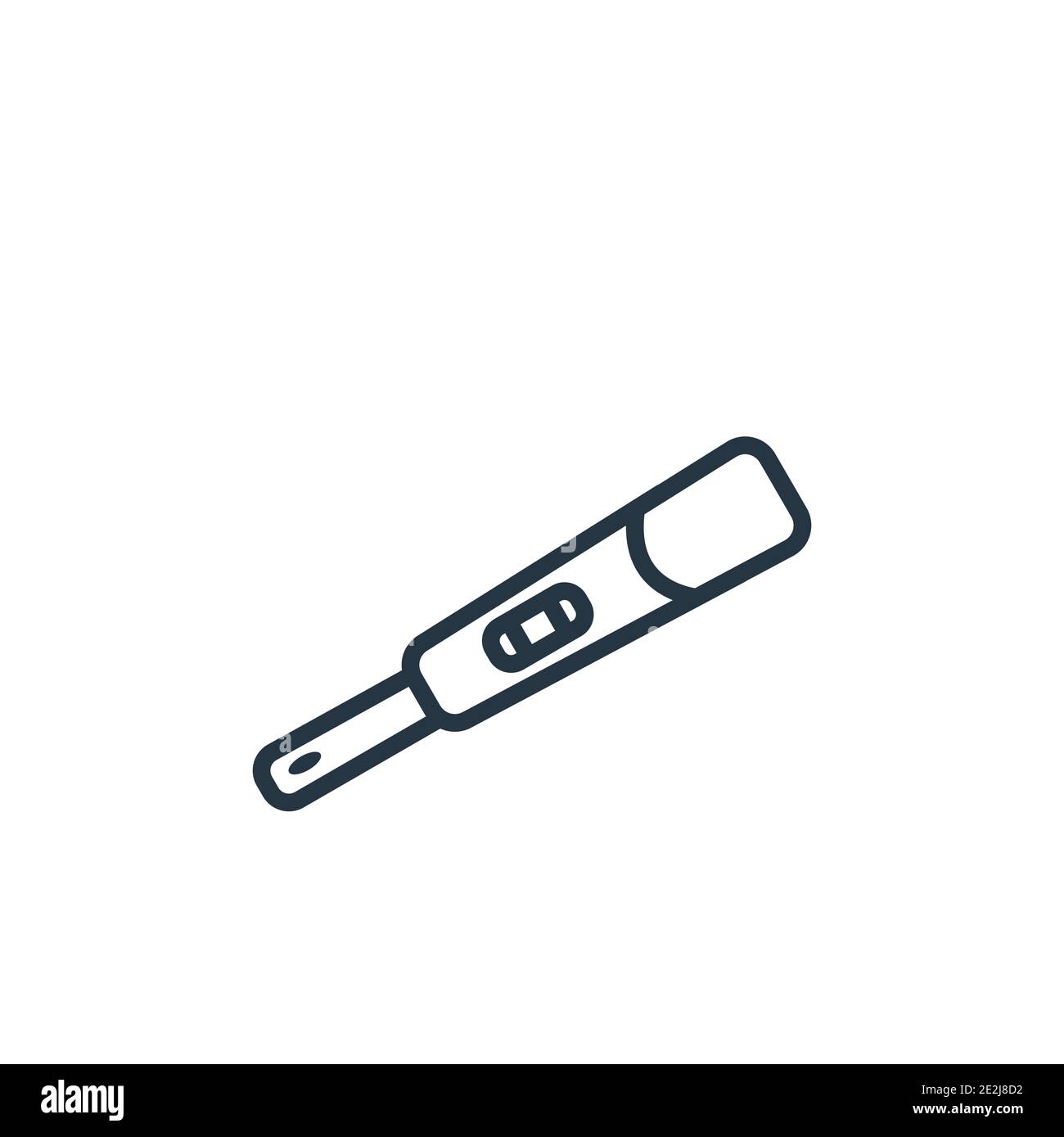 Pregnancy test outline vector icon. Thin line black pregnancy test icon ...