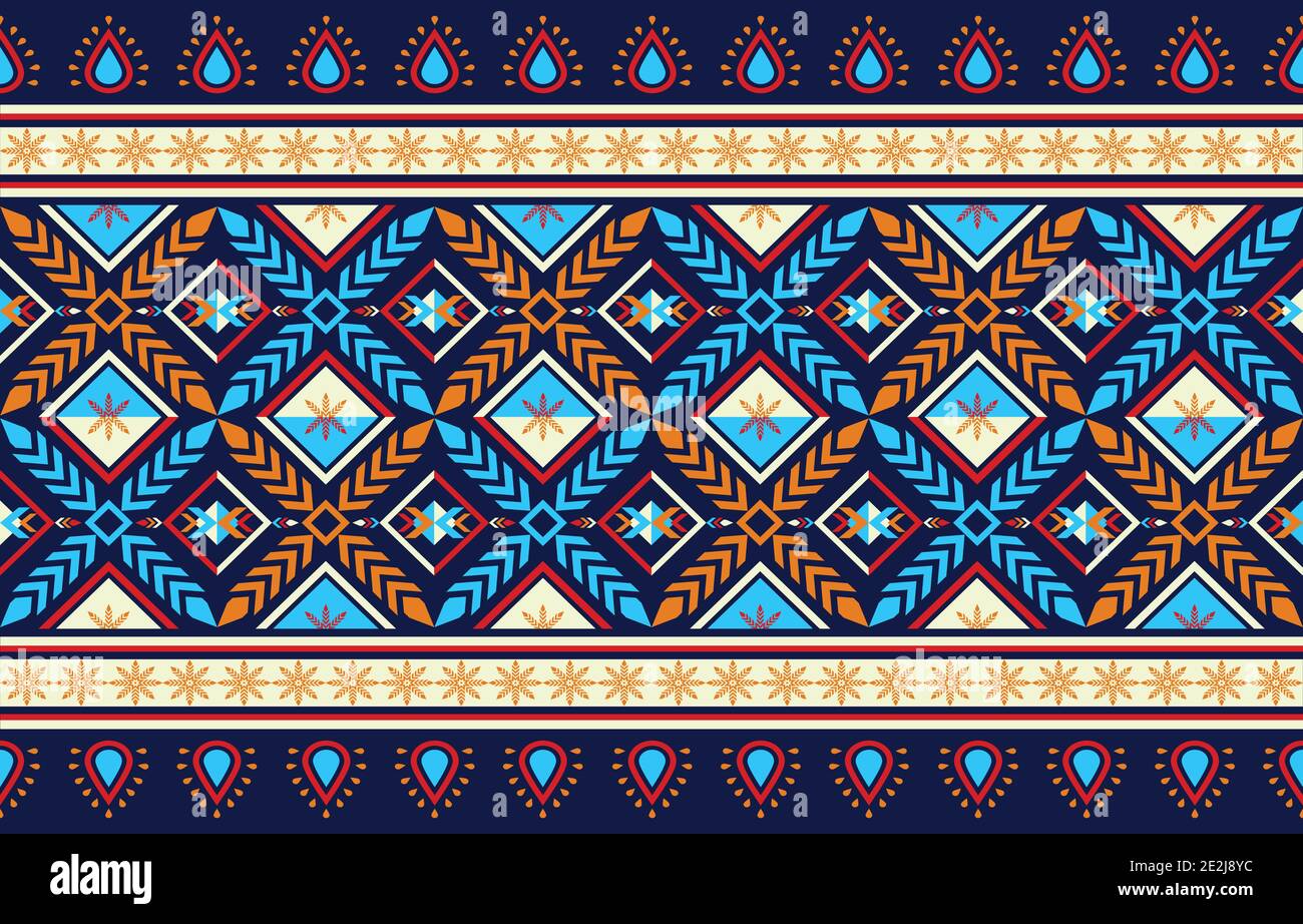 Geometric ethnic pattern traditional design for fabric, wrapping, batik ...