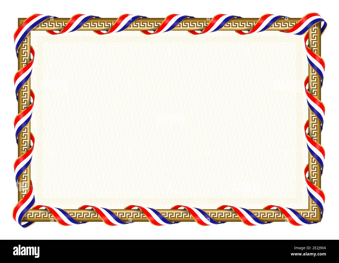 Horizontal frame and border with Croatia flag, template elements for ...