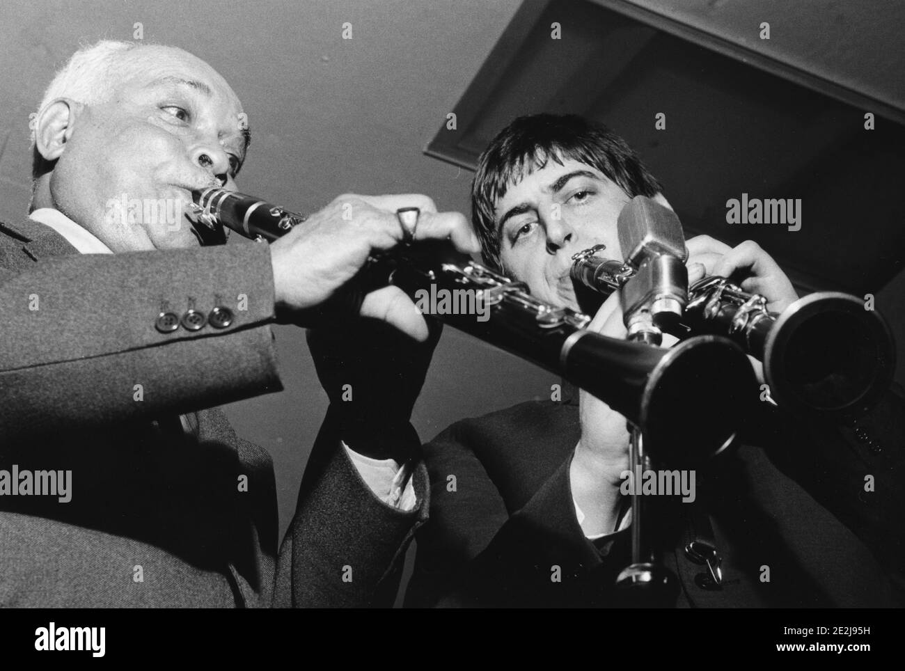 Albert Nicholas and Andy Cooper, 1967 Stock Photo - Alamy