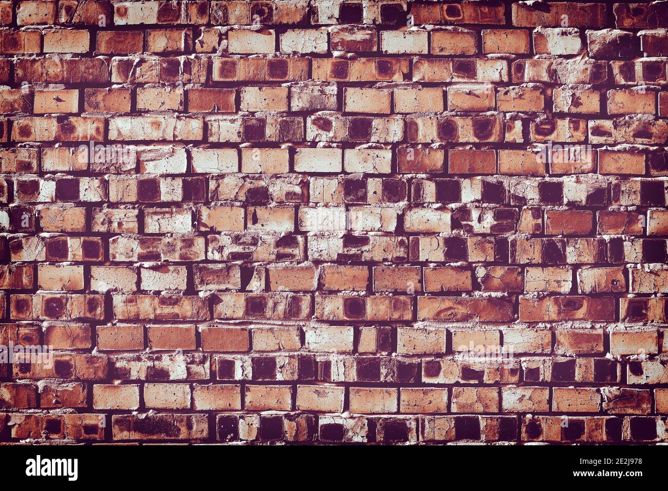 Burnt brick wall textured background Stock Photo - Alamy