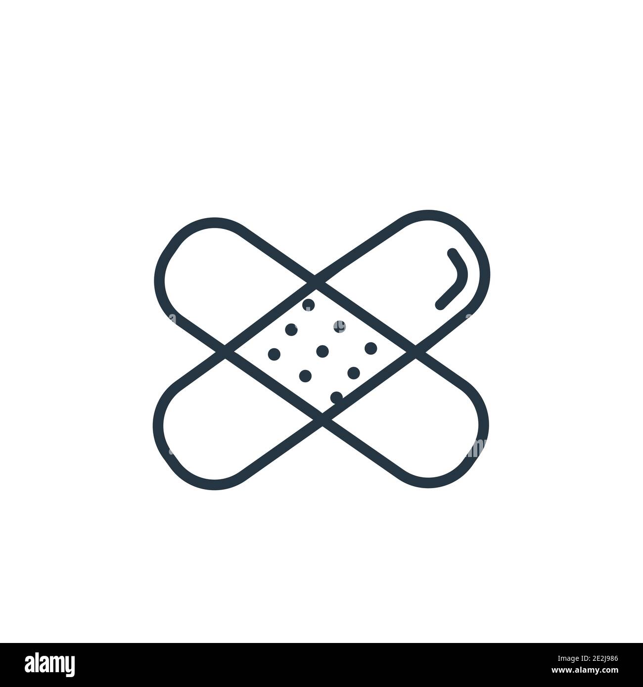 Patch outline vector icon. Thin line black patch icon, flat vector ...