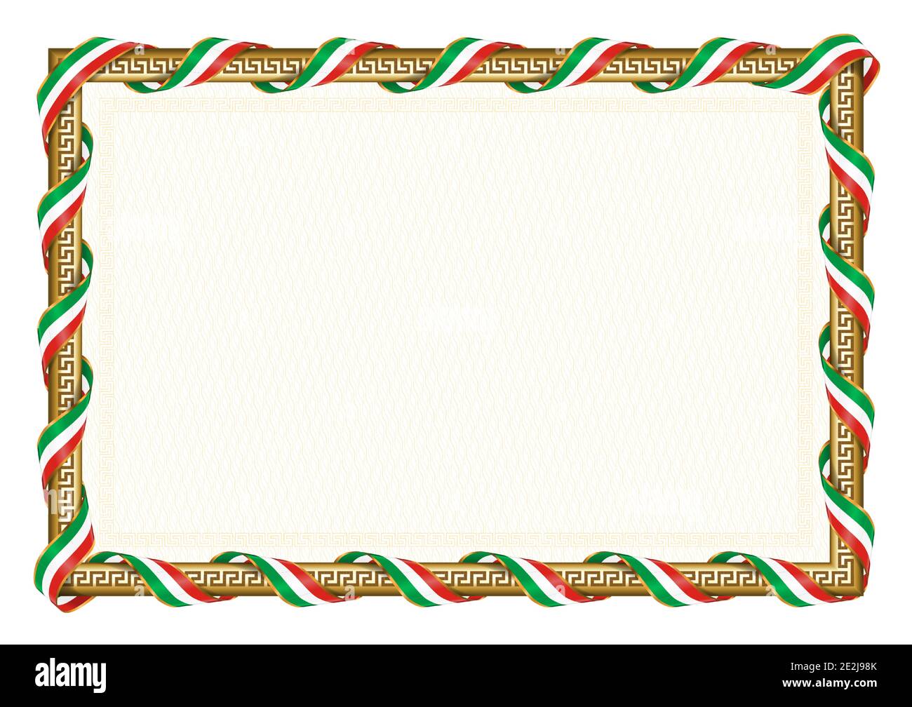 Horizontal frame and border with Congo flag, template elements for your ...