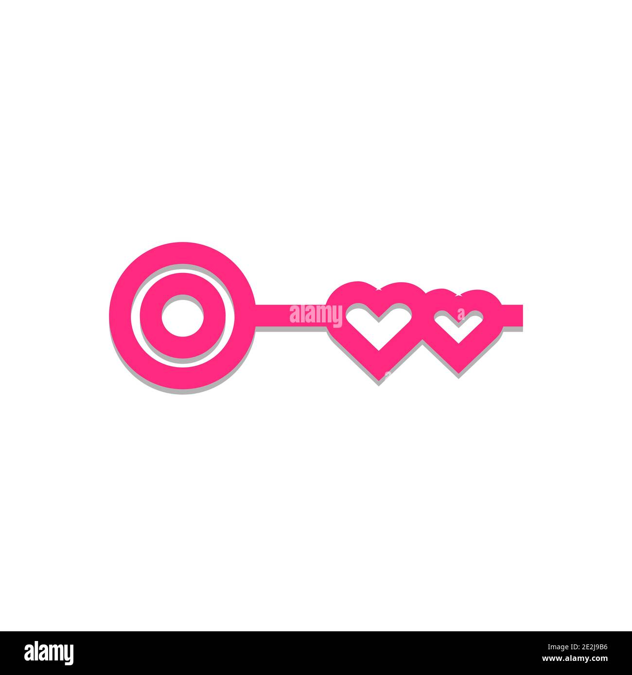 Key of Love Icon Clip Art Set Vector Template Stock Vector Image & Art ...