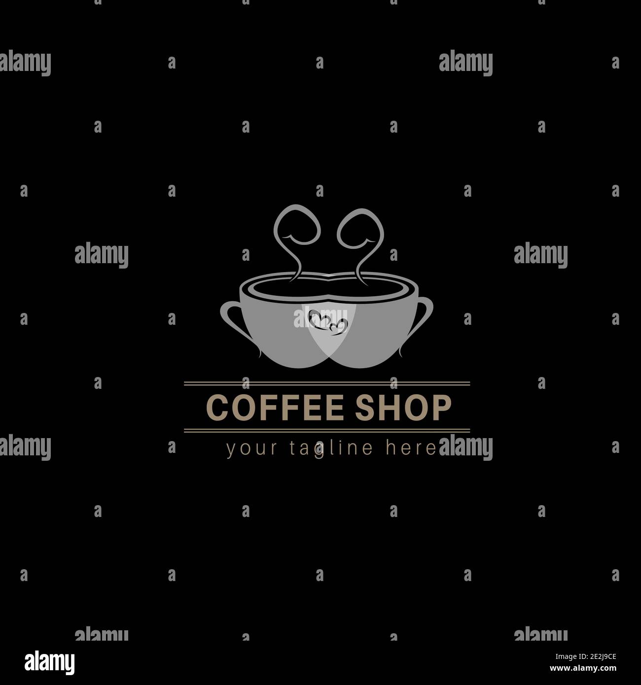 Coffee shop and coffee house hot and cold coffee restaurant cafe vector ...