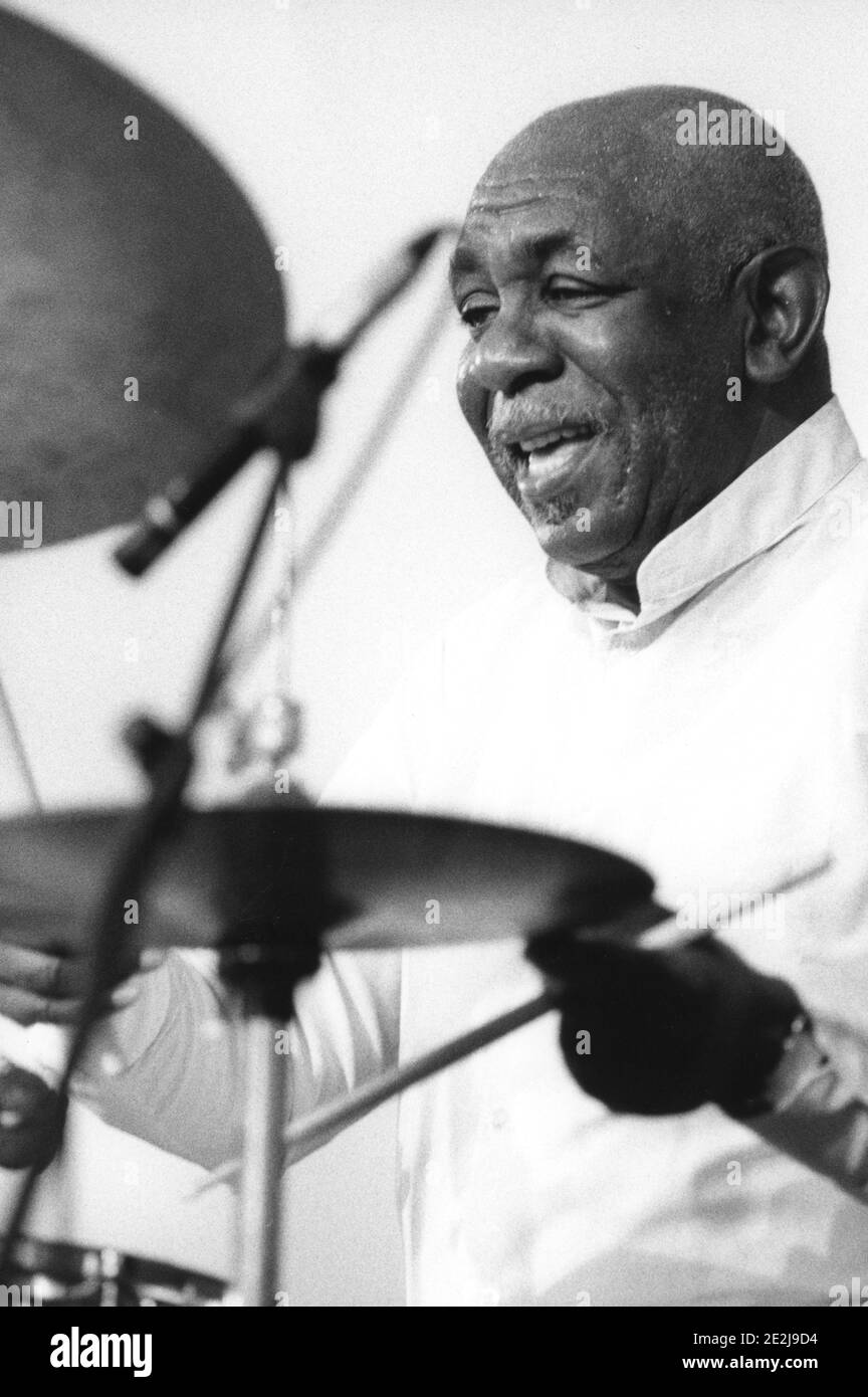 Mickey Roker, Brecon Jazz Festival, Powys, Wales, 1997 Stock Photo - Alamy