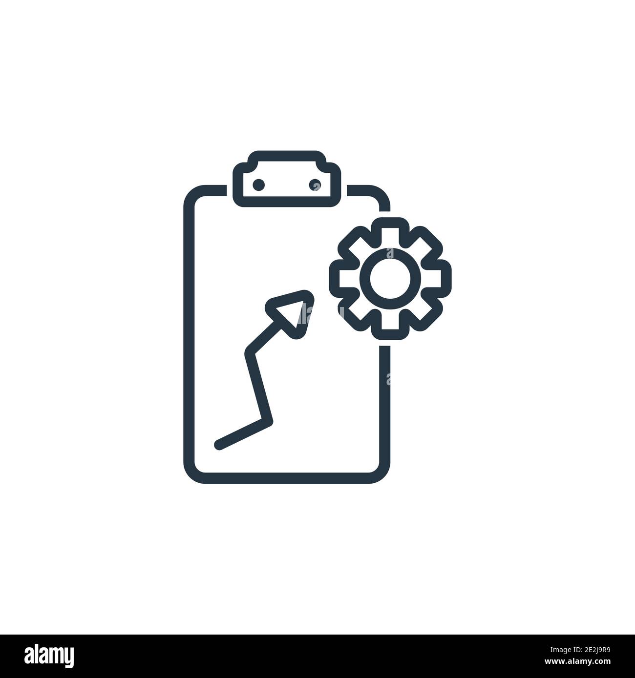 Execution outline vector icon. Thin line black execution icon, flat ...