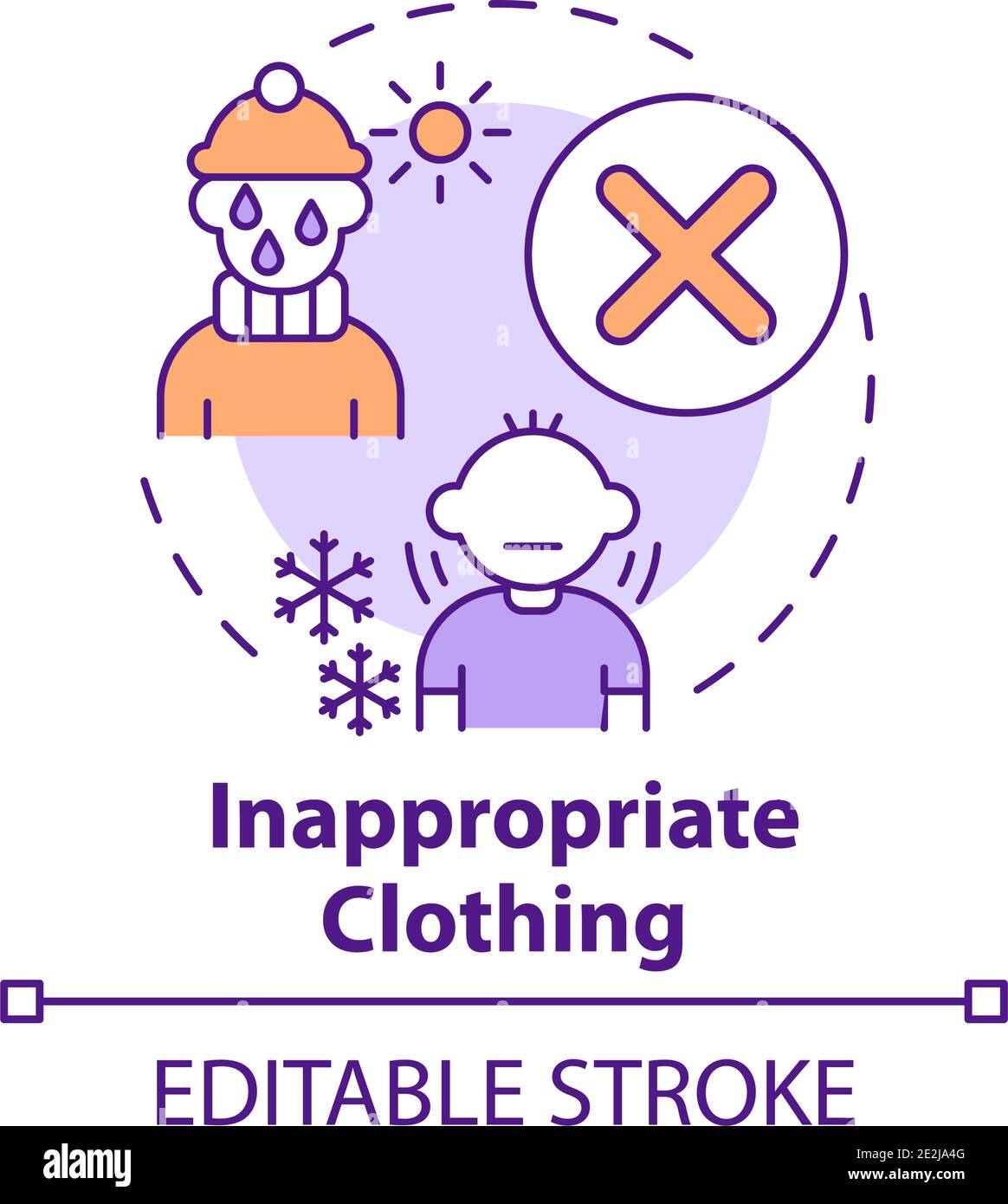Inappropriate clothing concept icon Stock Vector Image & Art - Alamy
