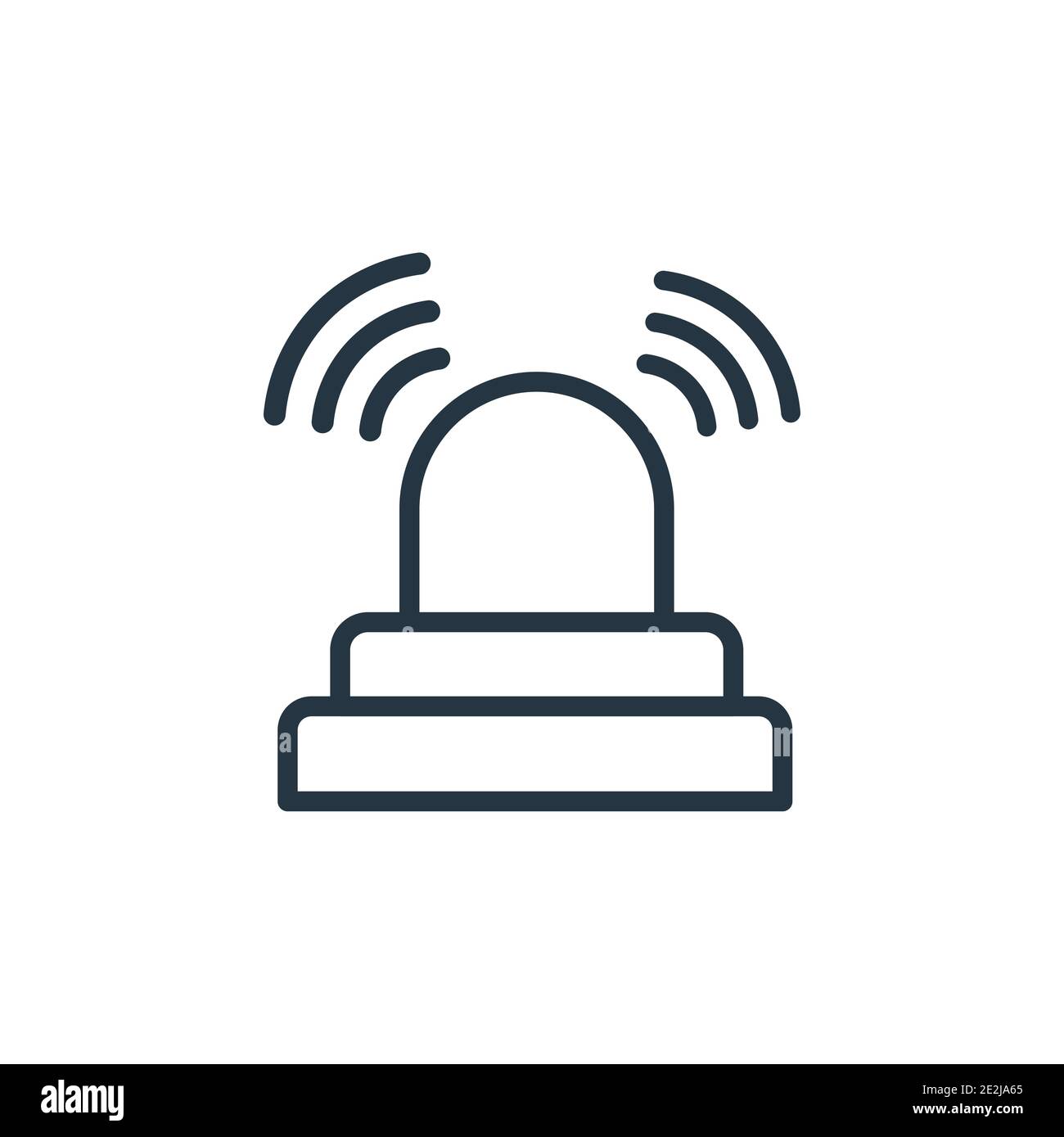 Emergency outline vector icon. Thin line black emergency icon, flat ...