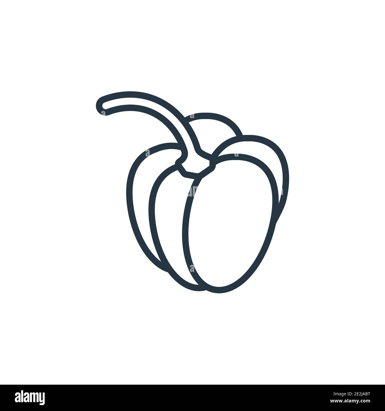 Paprika fruits Stock Vector Images - Alamy