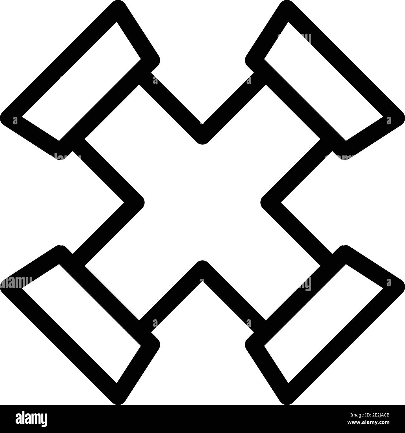 Copper pipe icon. Outline copper pipe vector icon for web design ...