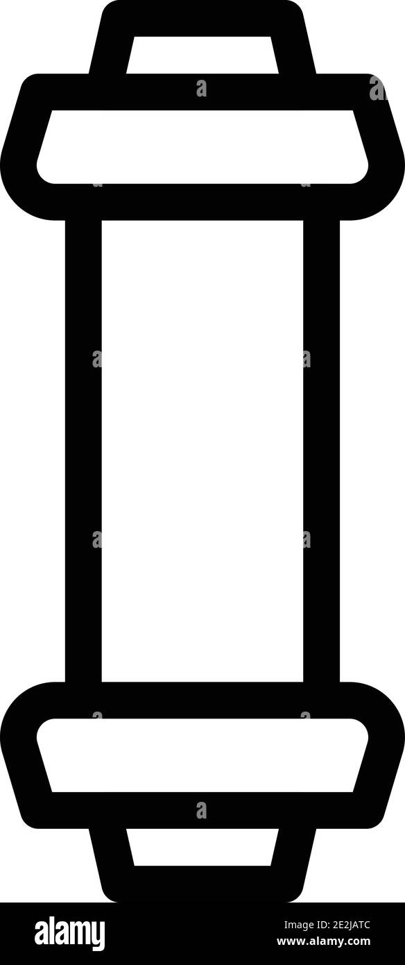 Distribution pipe icon. Outline distribution pipe vector icon for web ...